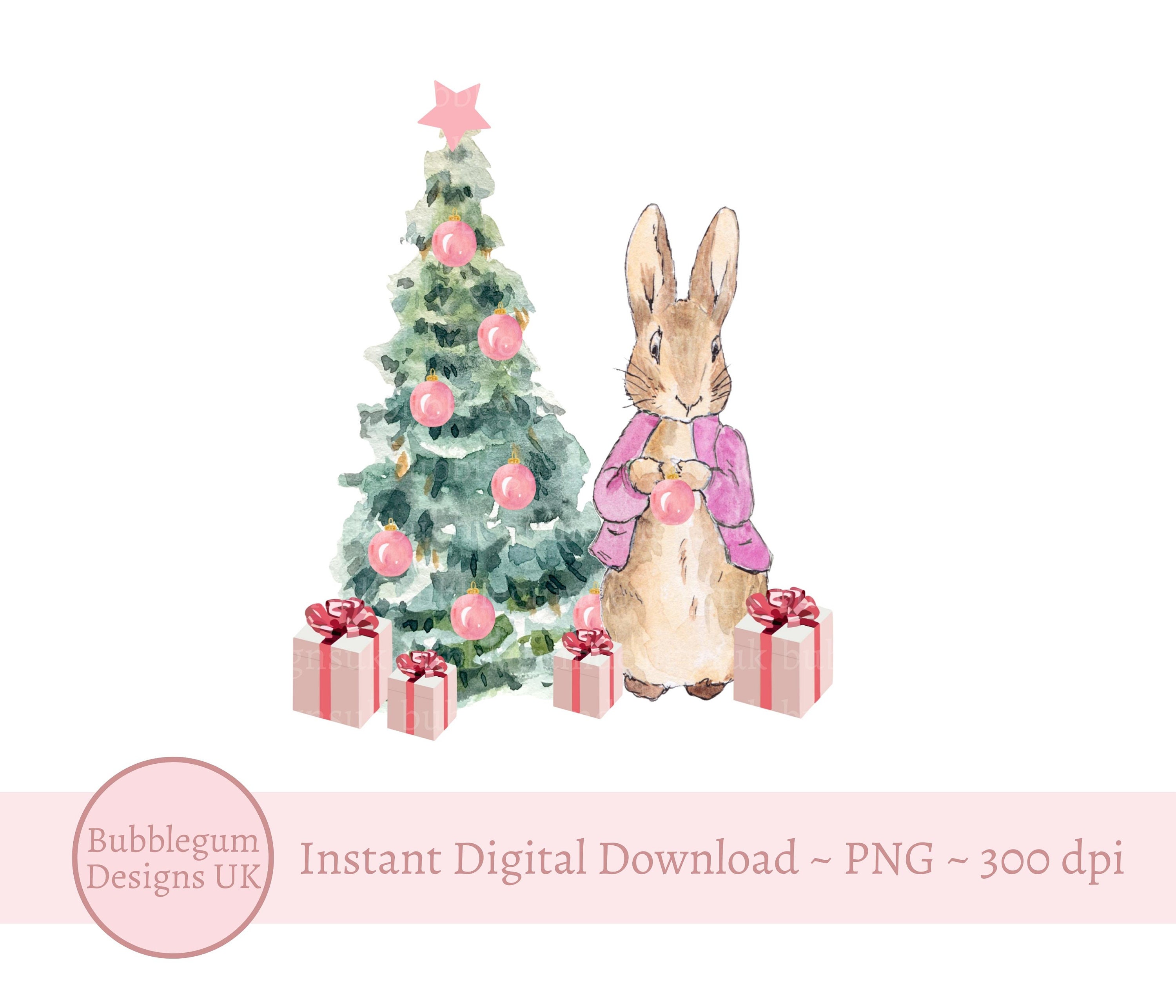 Flopsy Bunny Christmas Tree PNG, Peter Rabbit Sublimation De | Inspire ...
