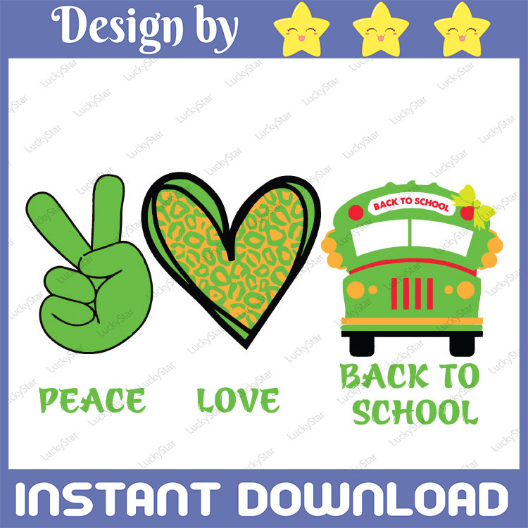 Back To School Bus svg, school svg, back to school svg, peac | Inspire ...
