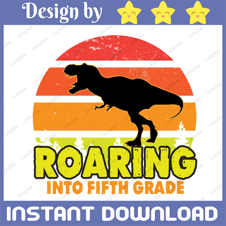 5th Grade Svg, Fifth Grade dinosaur svg, Back To School Svg, - Inspire ...