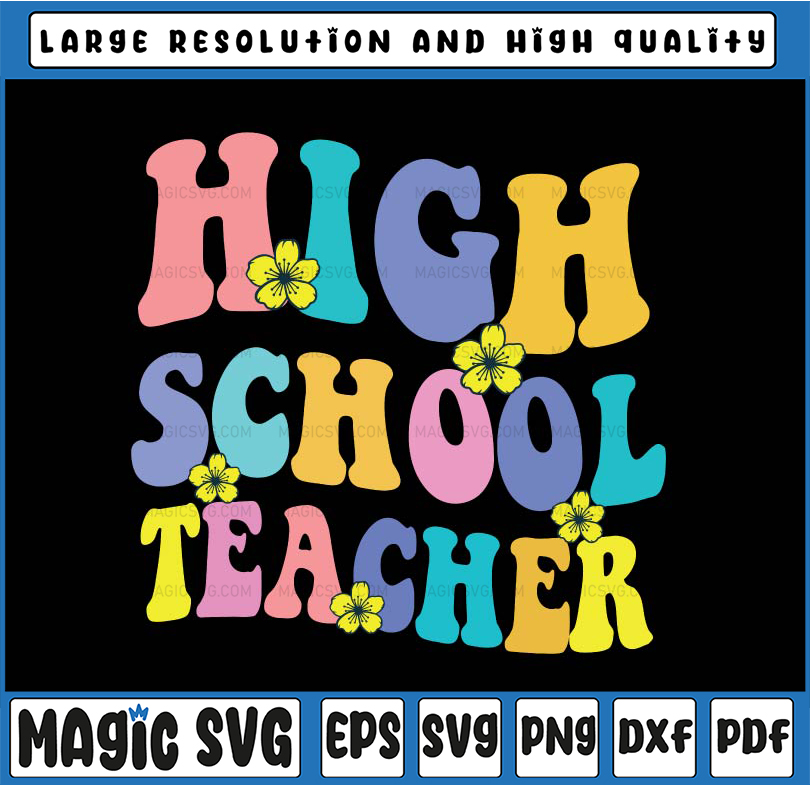 Back To School Svg, High School Teacher Svg, Gift For High S - Inspire ...