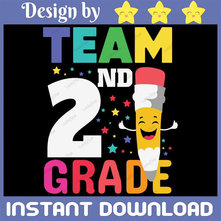 Back to School Second Grade Team SVG, Team 2nd Grade cut fil | Inspire ...