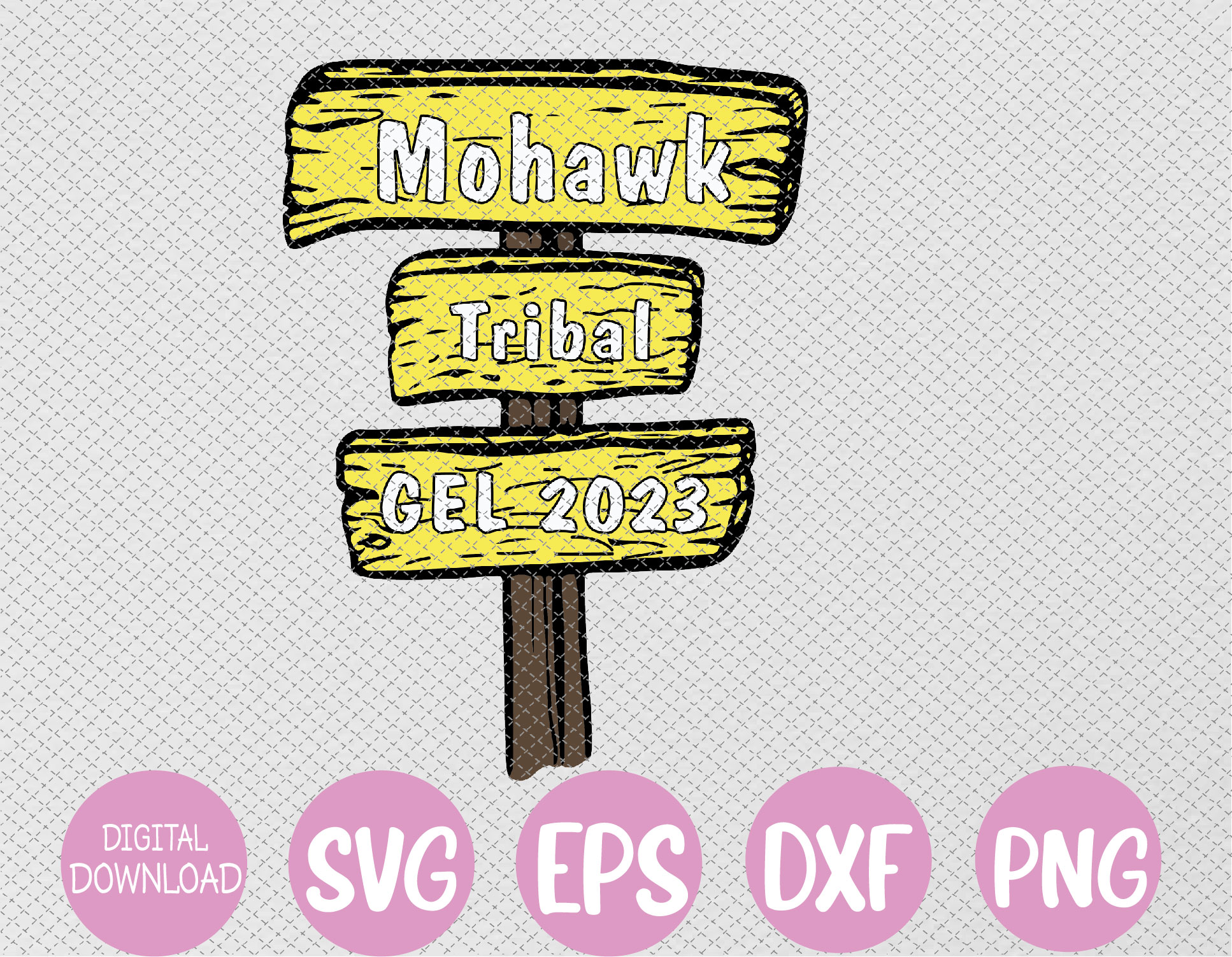 CEL Mohawk Sign Svg, Eps, Png, Dxf, Digital Download | Inspire Uplift