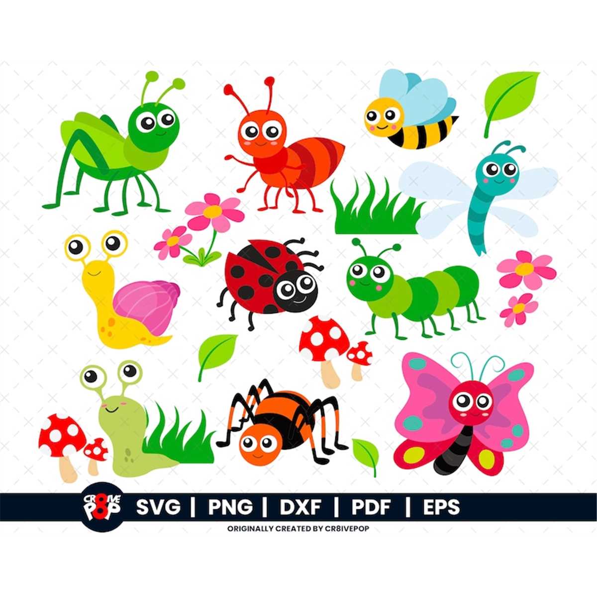 Insects SVG, Dragonfly svg, Butterfly svg, Insect clipart, B - Inspire Uplift