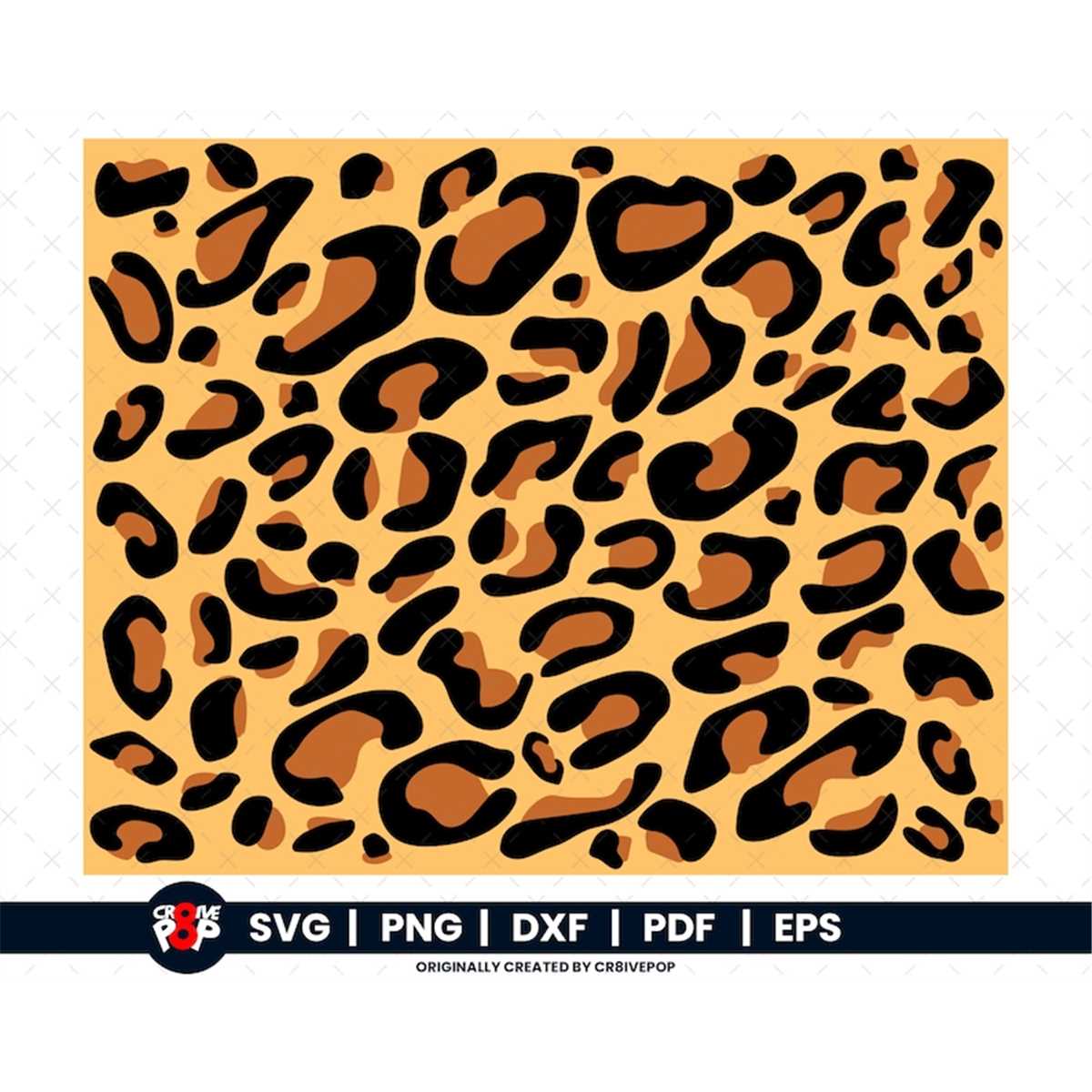 Leopard Print Pattern SVG | PNG,DXF,pdf,eps, Color Cut outs | Inspire ...