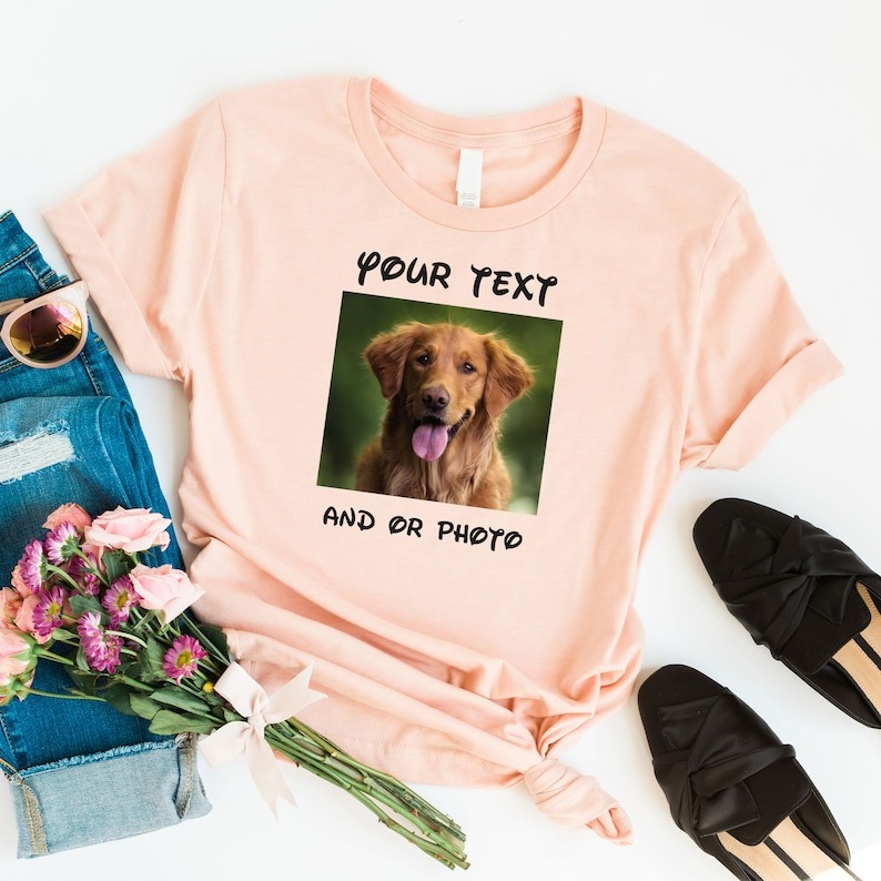 Custom Printed T Shirt, A4 Custom Photo and Text Printed Uni - Inspire ...