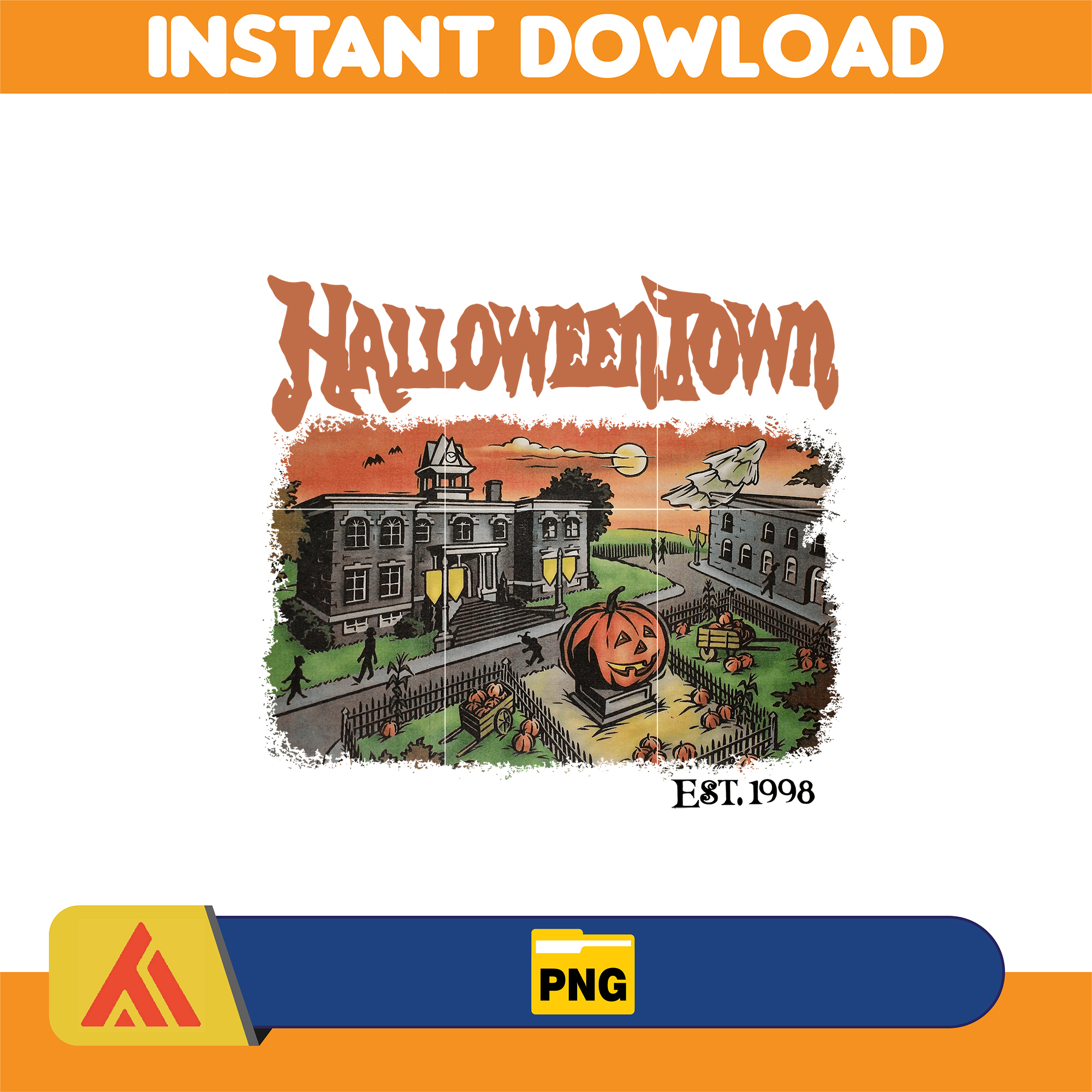 HalloweenTown Est 1998 Png, Halloweentown Png, Halloween Par | Inspire ...
