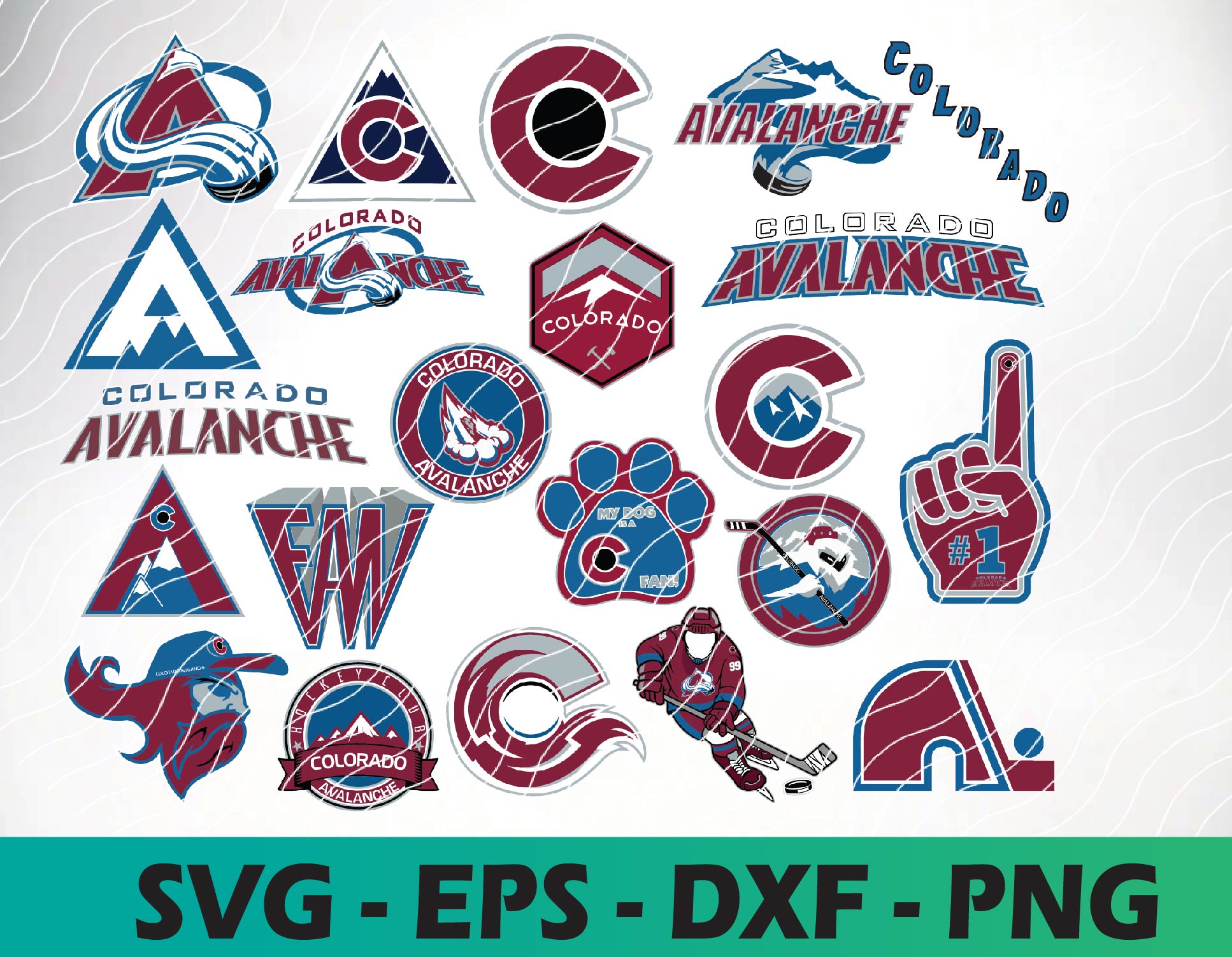 Colorado Avalanche logo, bundle logo, svg, png, eps, dxf Hoc | Inspire ...