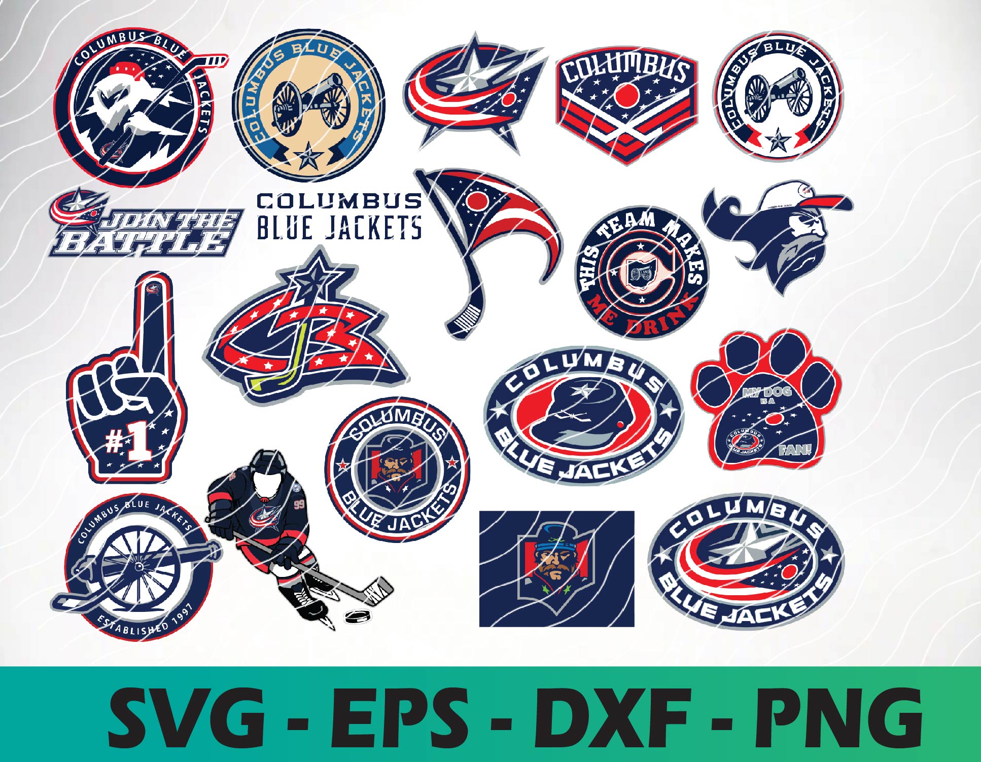 Columbus Blue Jackets logo, bundle logo, svg, png, eps, dxf | Inspire ...