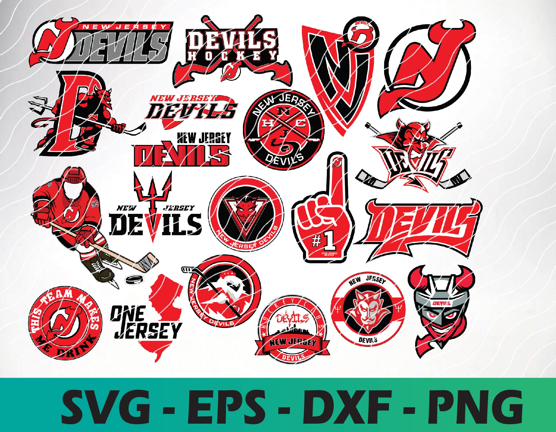 New Jersey Devils logo, bundle logo, svg, png, eps, dxf, Hoc | Inspire ...