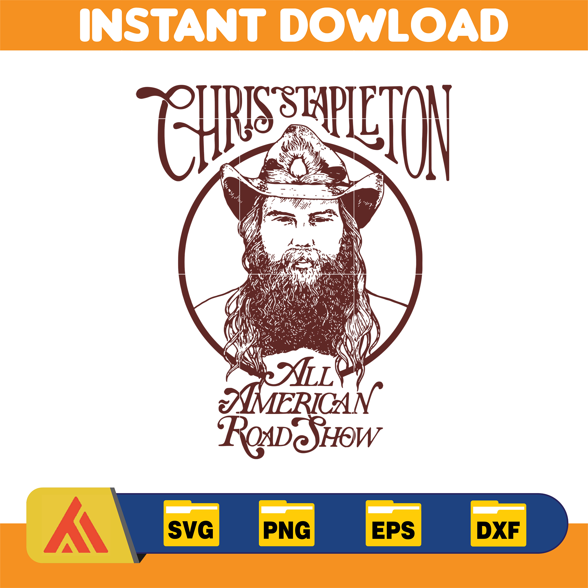 Chris Stapleton Svg, Chris Stapleton Bullhead Svg, All Ameri - Inspire ...