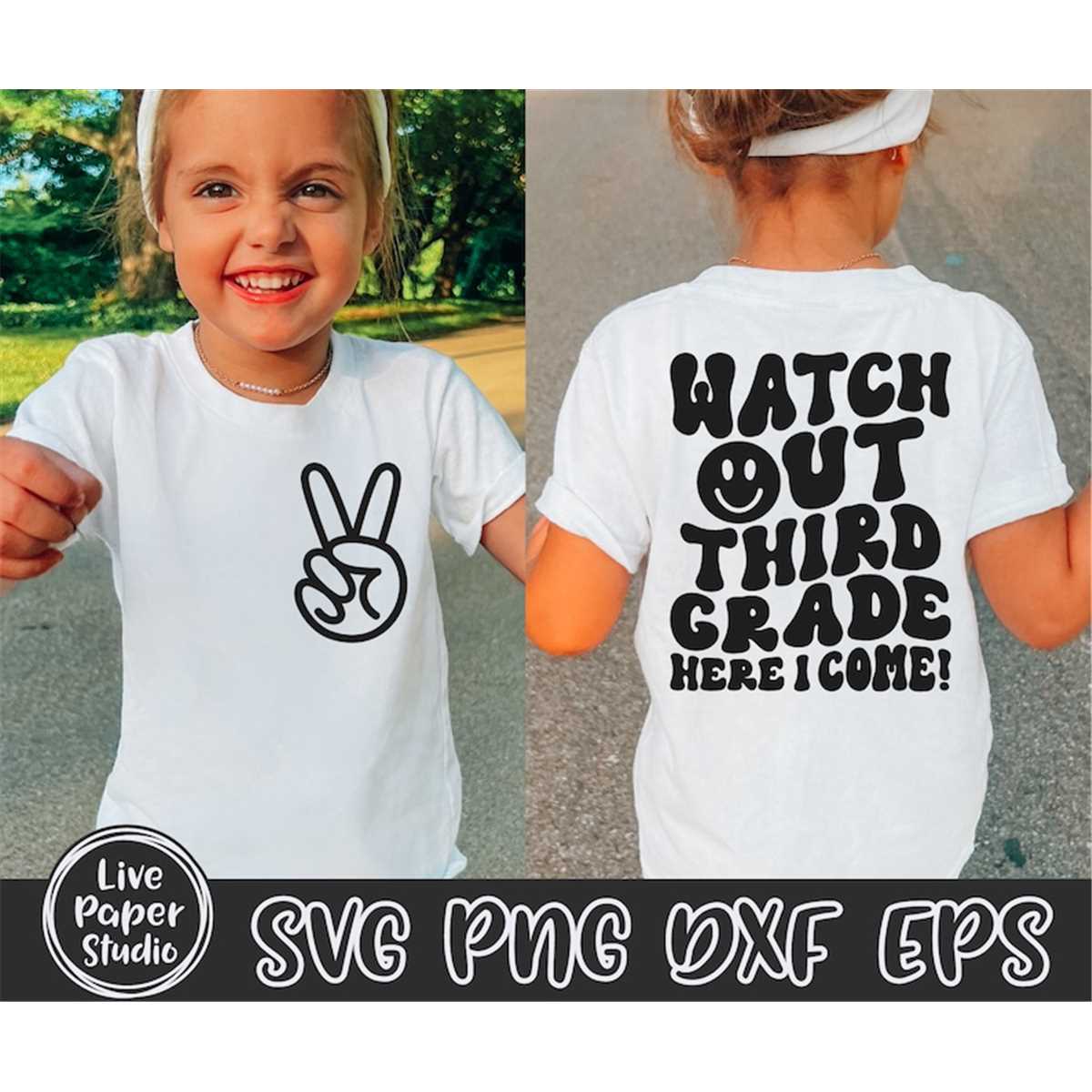 Third Grade SVG file, Watch Out 3rd Grade Here I Come Svg, F - Inspire ...