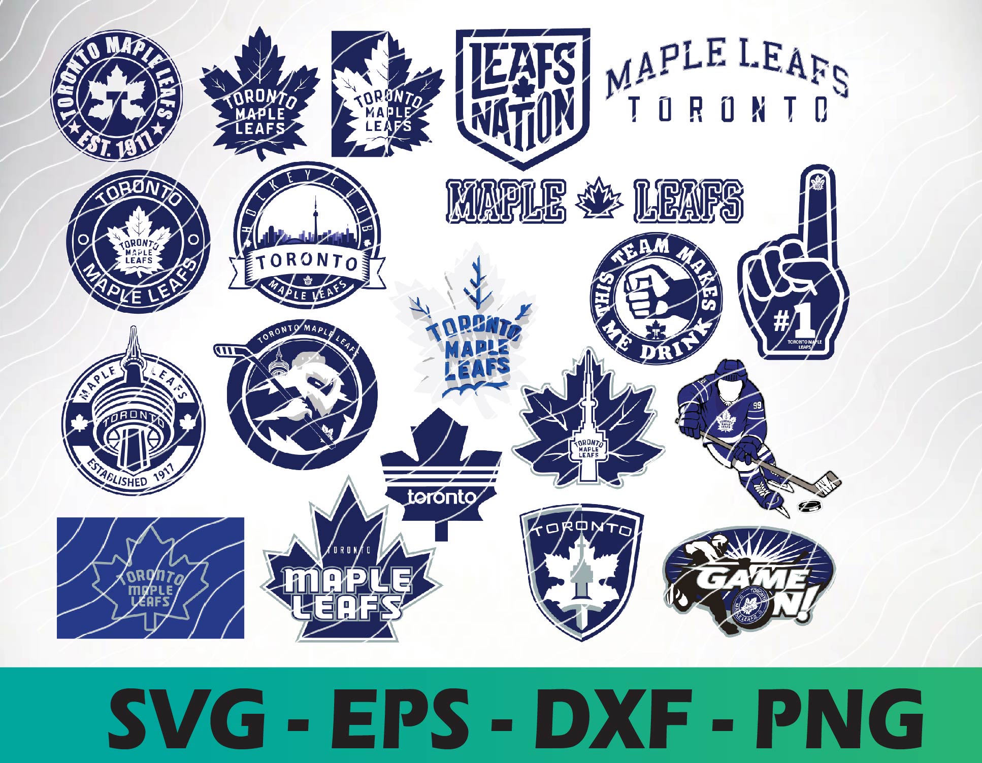 Toronto Maple Leafs logo, bundle logo, svg, png, eps, dxf, - Inspire Uplift