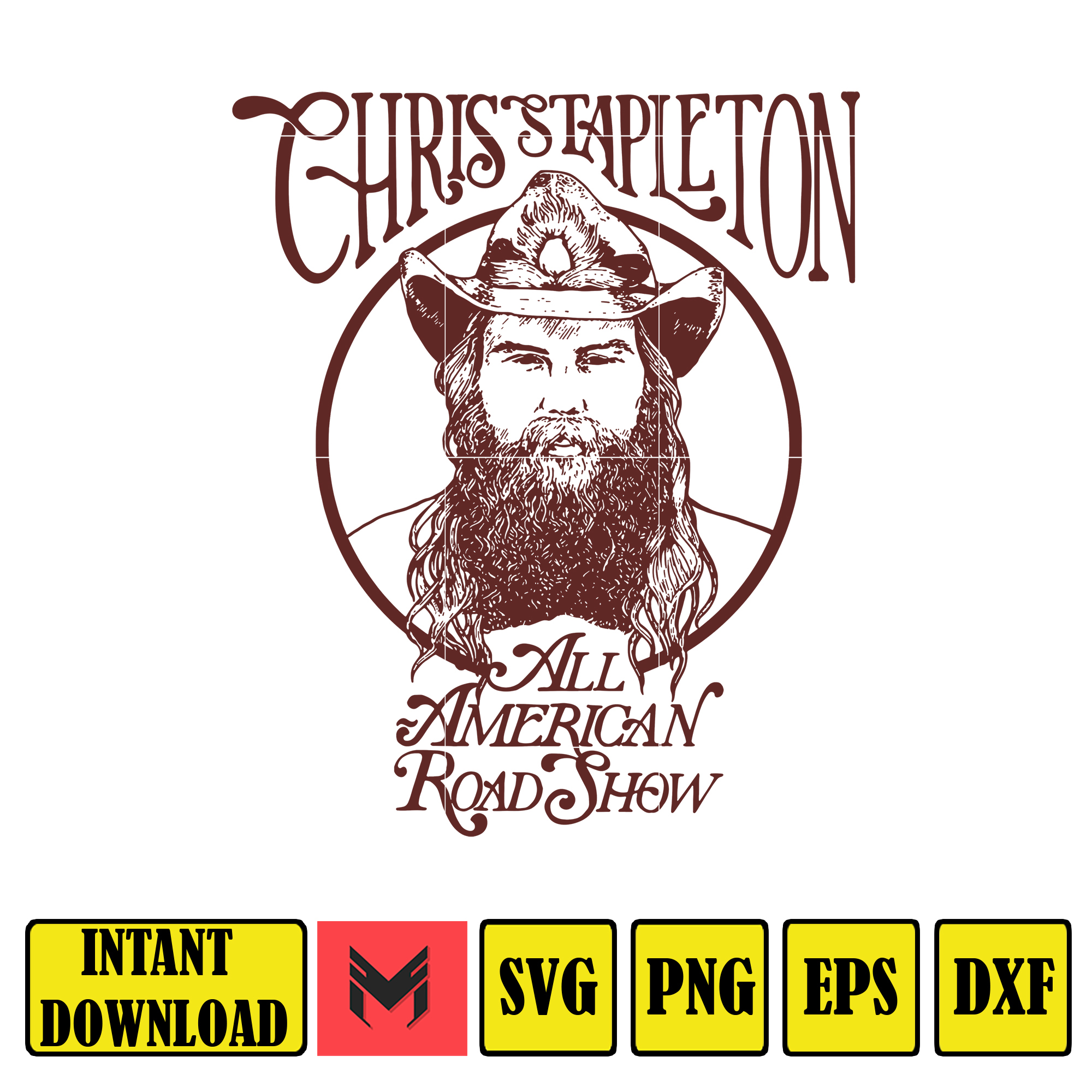 Chris Stapleton Svg, Chris Stapleton Bullhead Svg, All Ameri | Inspire ...