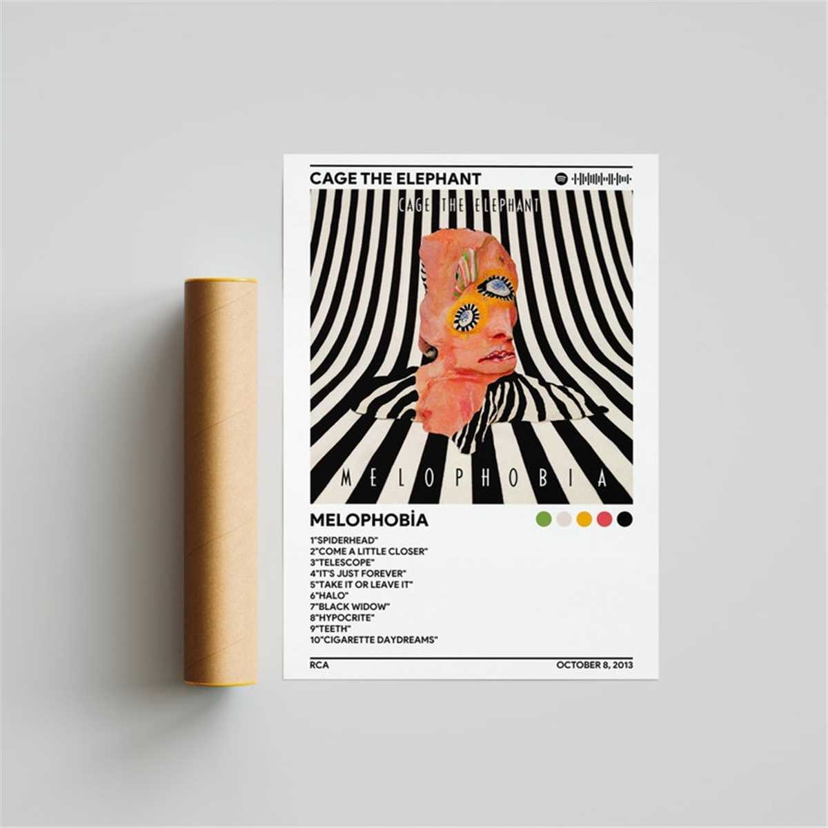 Cage the Elephant - Melophobia Album Cover Poster | Poster | Inspire Uplift