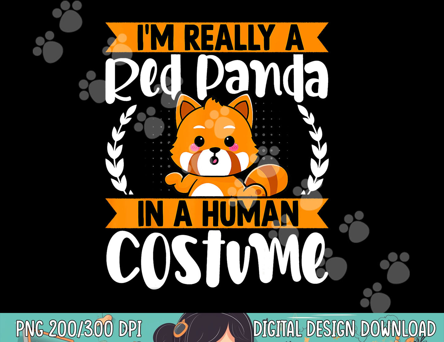 I m Really a Red Panda in Human Costume Red Panda Halloween | Inspire ...