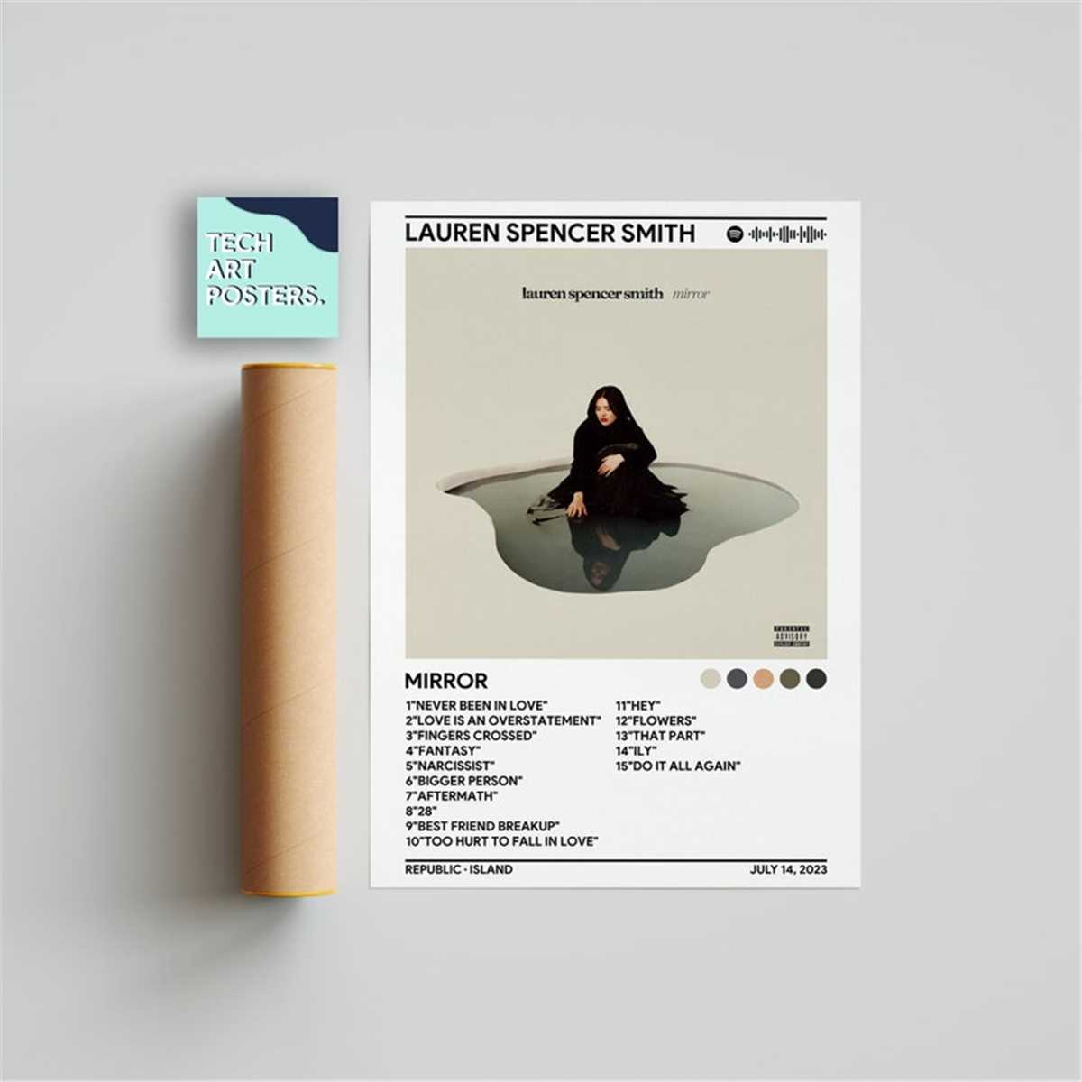 Lauren Spencer Smith - Mirror Album Cover Poster, Lauren Spe | Inspire ...