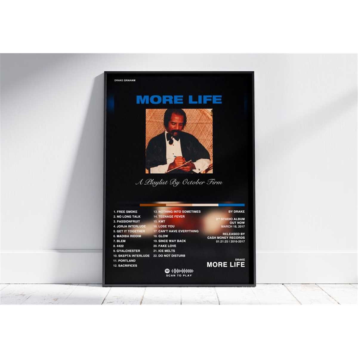 Drake Album Poster | Poster Cover Album More Life Drake | De | Inspire ...