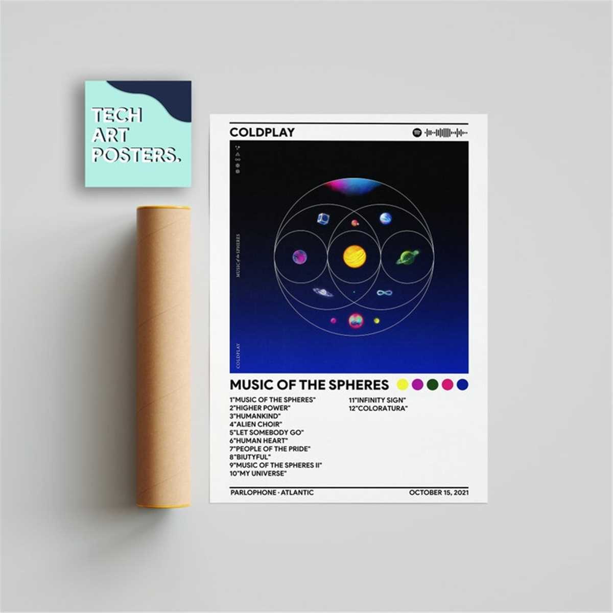 Coldplay - Music of the spheres Album Cover Poster | Poster | Inspire ...