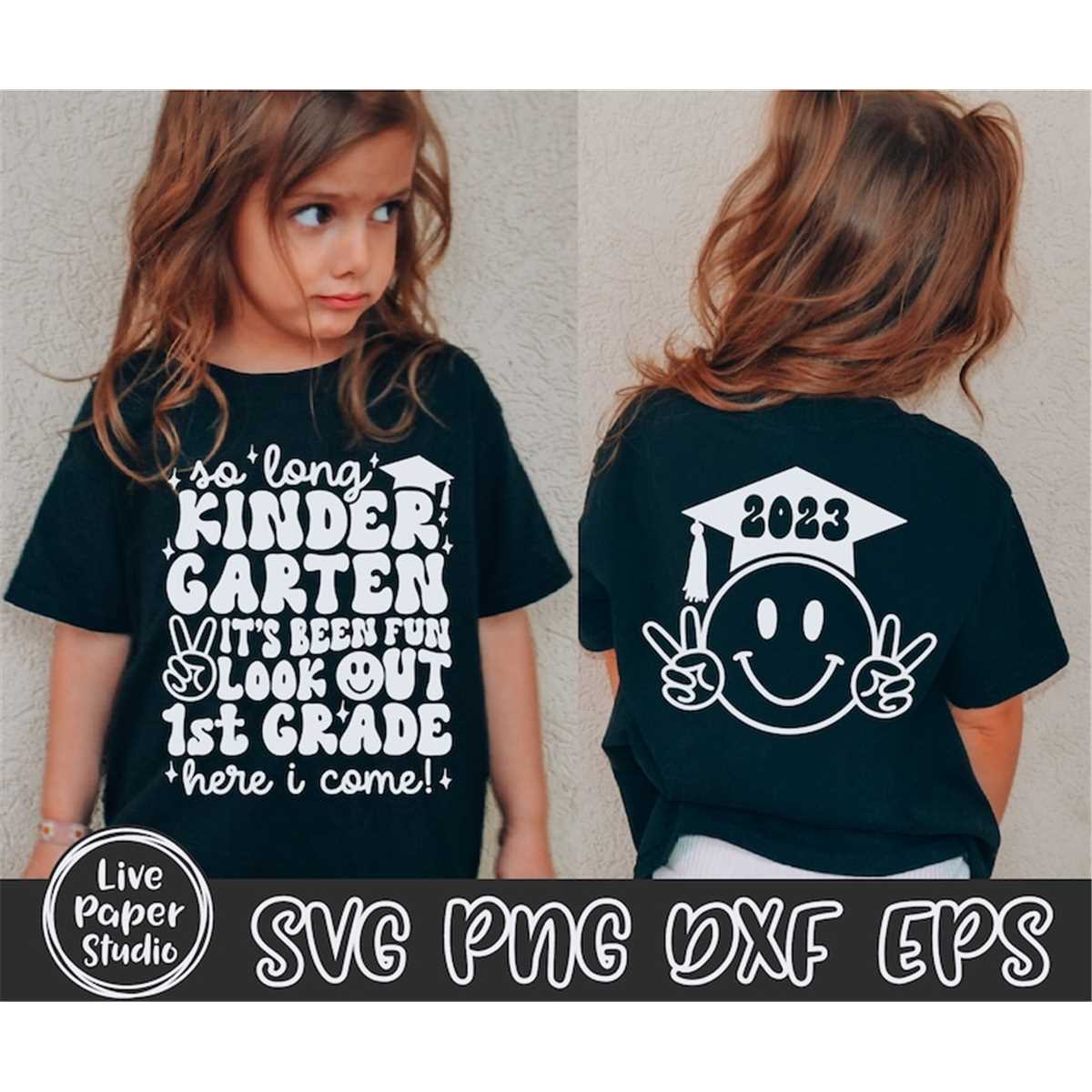 So Long Kindergarten SVG, Kindergarten Graduation SVG, 1st h - Inspire ...