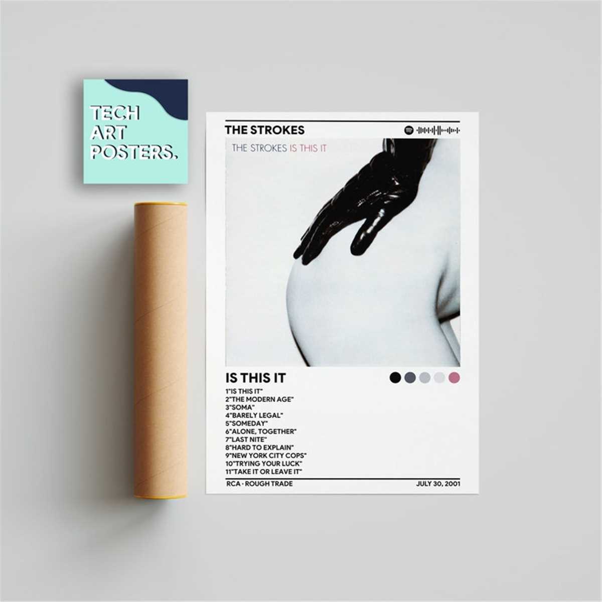 The Strokes - Is This It Album Cover Poster | Poster Print, | Inspire ...