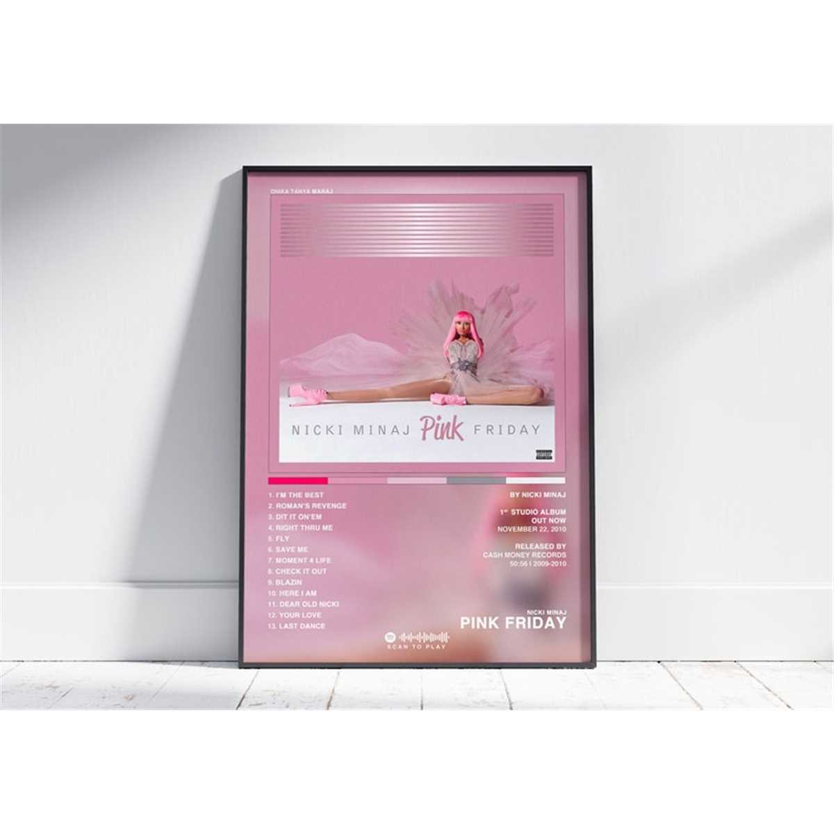 Nicki Minaj Album Poster | Poster Cover Album Pink Friday | | Inspire ...