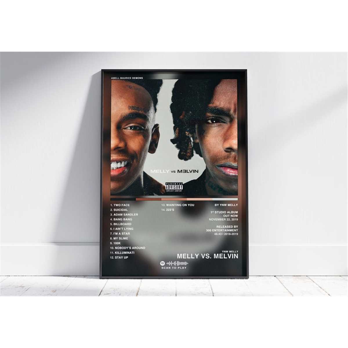 YNW Melly Album Poster | Poster Cover Album Melly vs Melvin | Inspire ...
