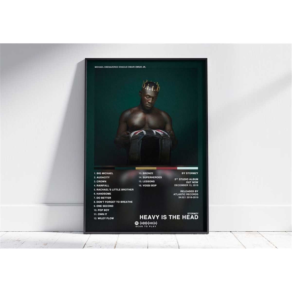 Stormzy Album Poster | Poster Cover Album Heavy Is The Head | Inspire ...