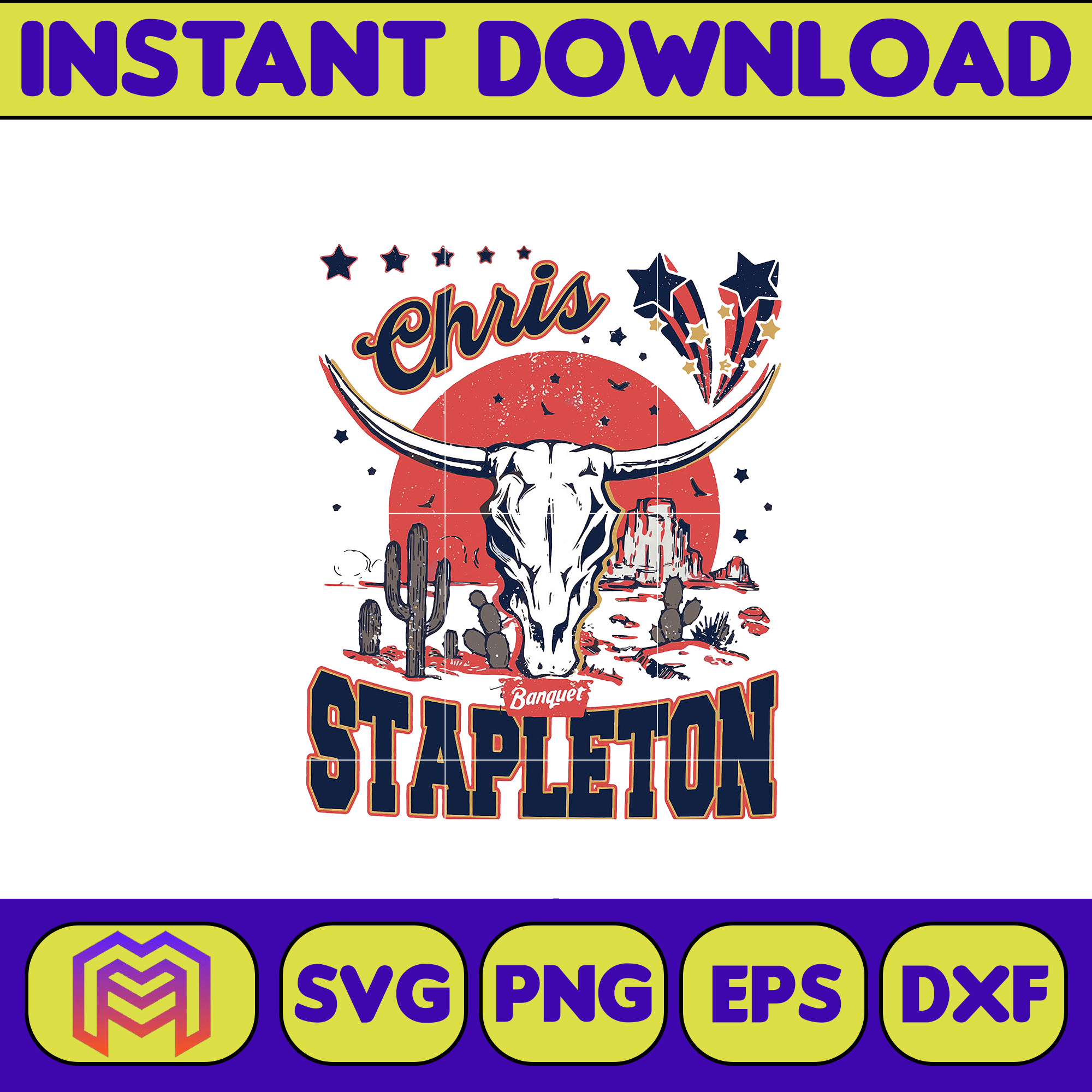 Chris Stapleton Svg, Chris Stapleton Bullhead Svg, All Ameri - Inspire ...