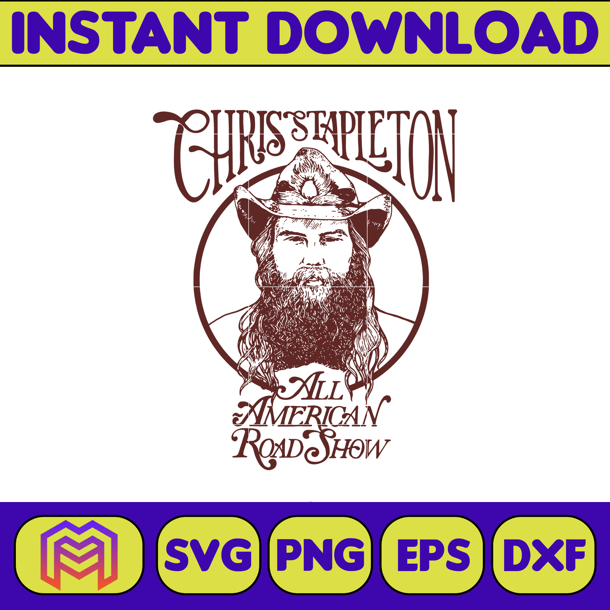 Chris Stapleton Svg, Chris Stapleton Bullhead Svg, All Ameri - Inspire ...