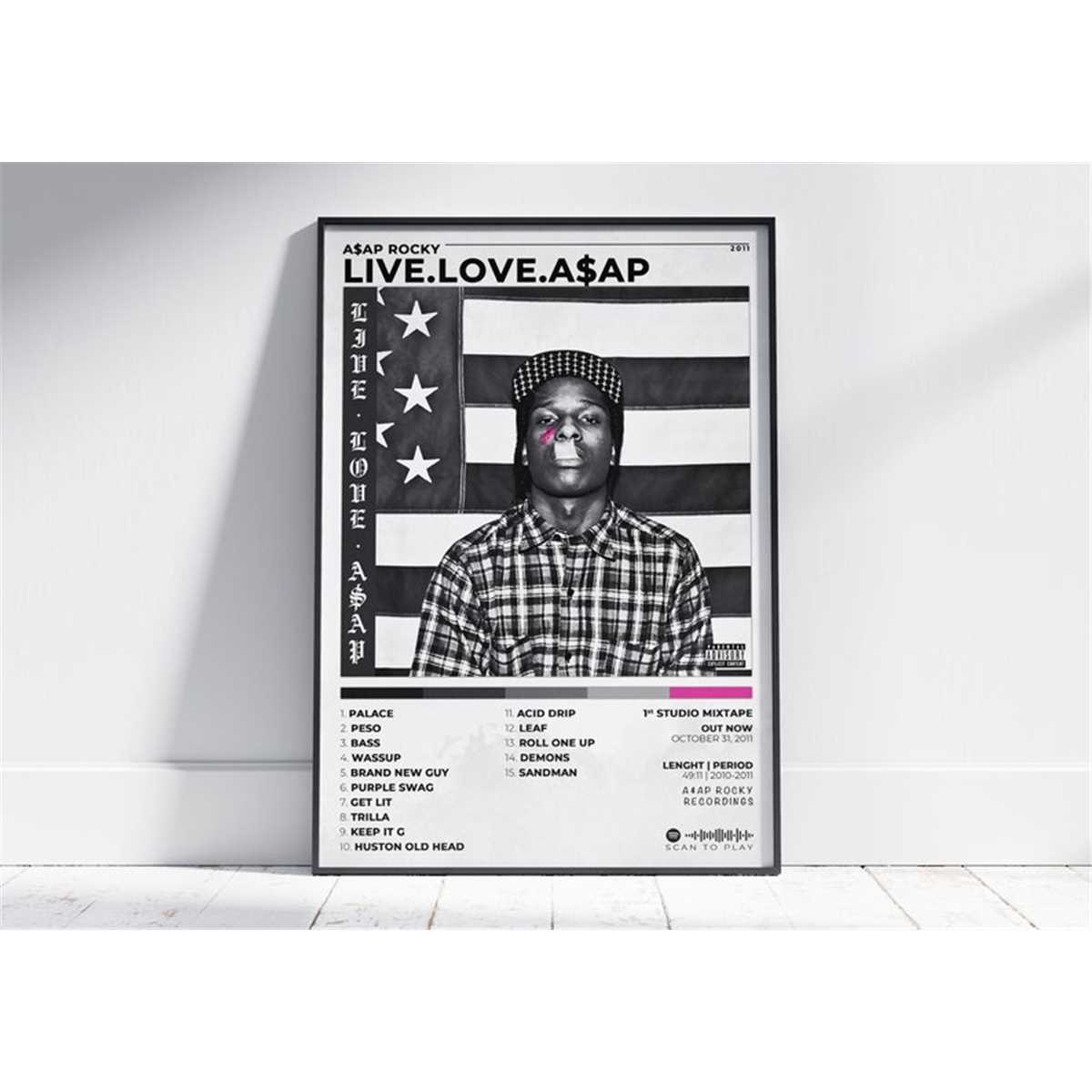 Asap Rocky Album Poster | Poster Cover Album Live Love Asap | Inspire ...