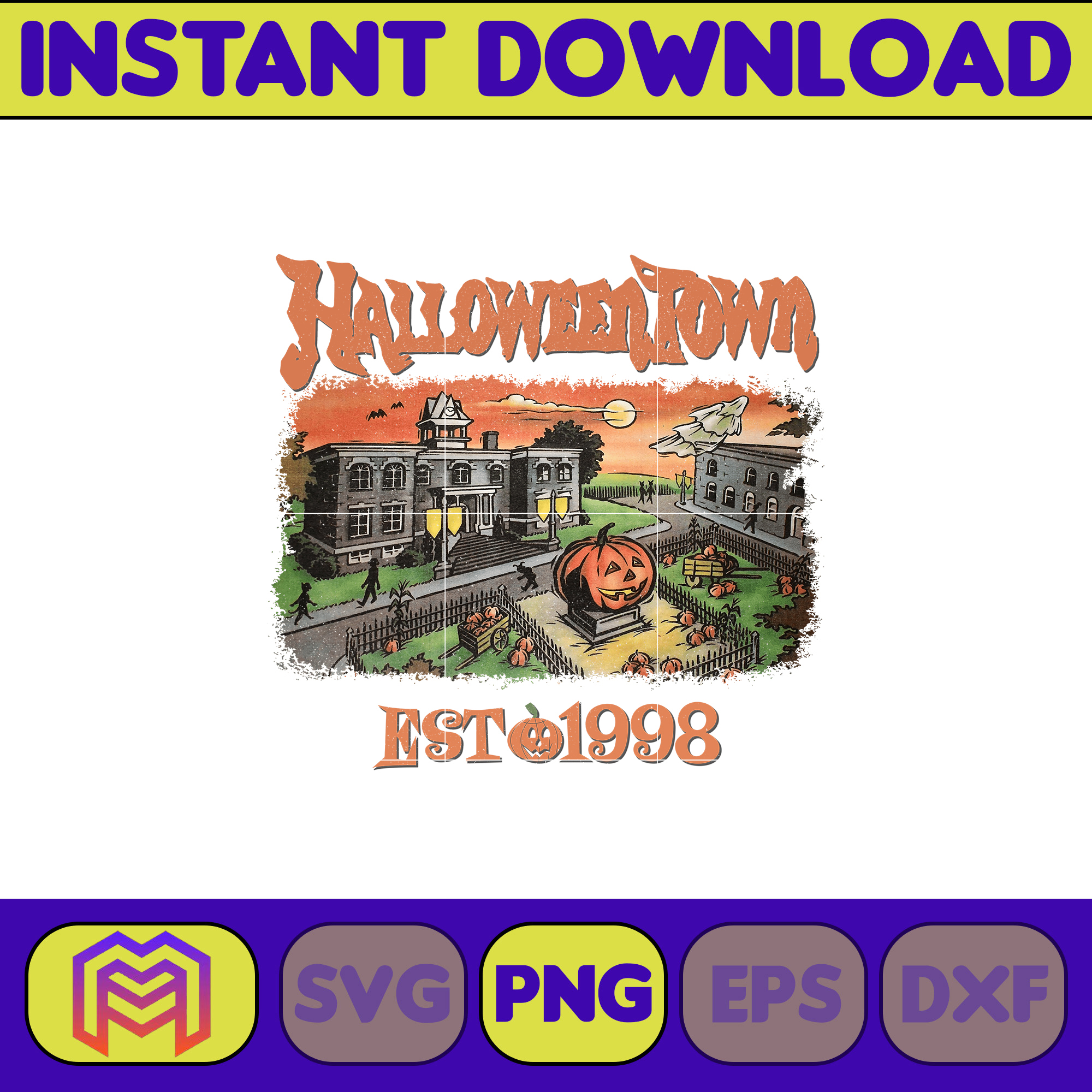 HalloweenTown Est 1998 Png, Halloweentown Png, Halloween Par | Inspire ...