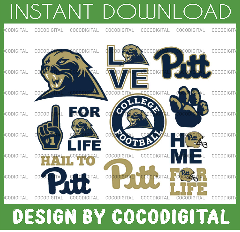 11 Files Pittsburgh Panthers Football svg, football svg, sil | Inspire ...