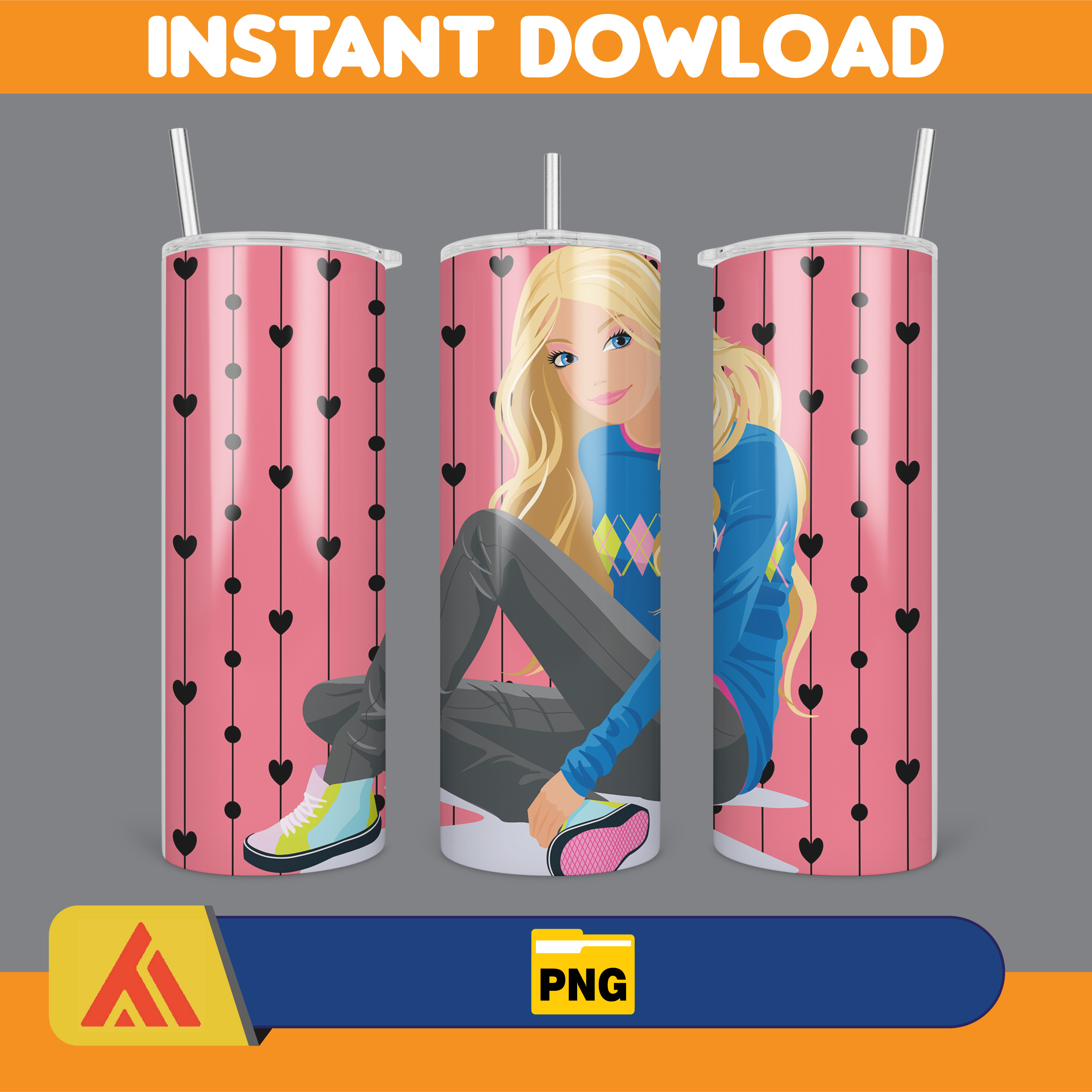 Barbie Tumbler Wrap, Come On Barbie Sublimation, Barbie Doll - Inspire ...