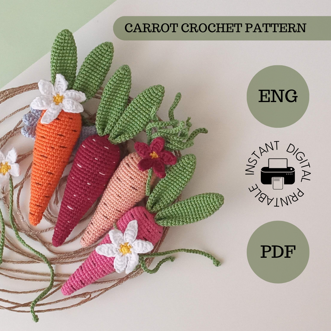 Crochet Easter decorations, amigurumi carrot, crochet carrot | Inspire ...