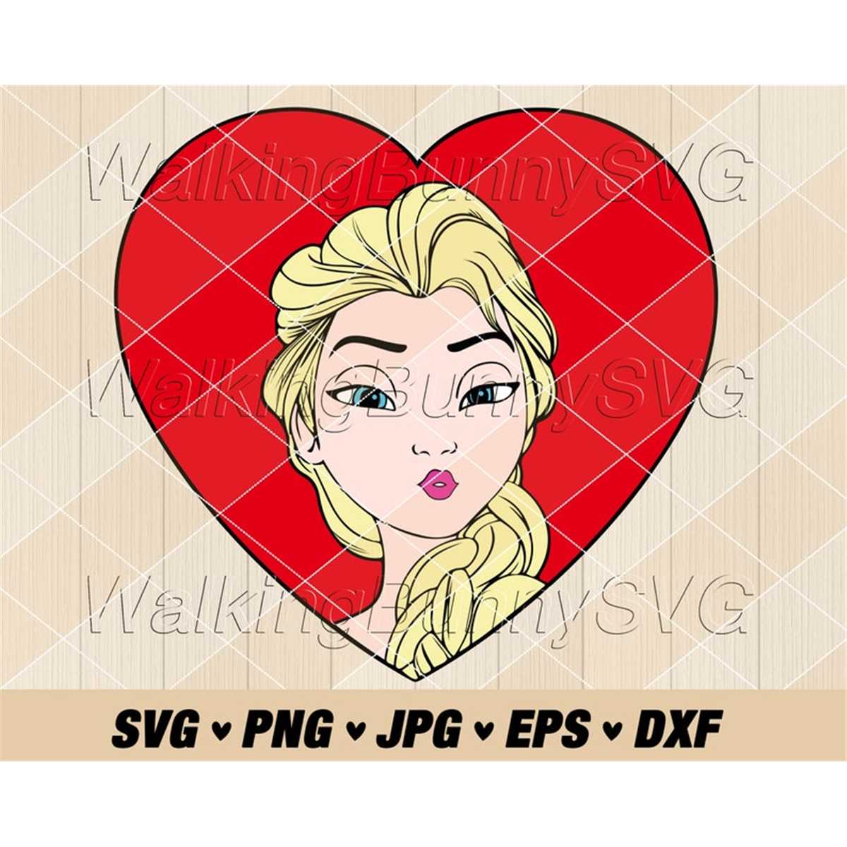 Snow Princess Heart Svg Png, Layered Valentine Princess Svg, - Inspire ...