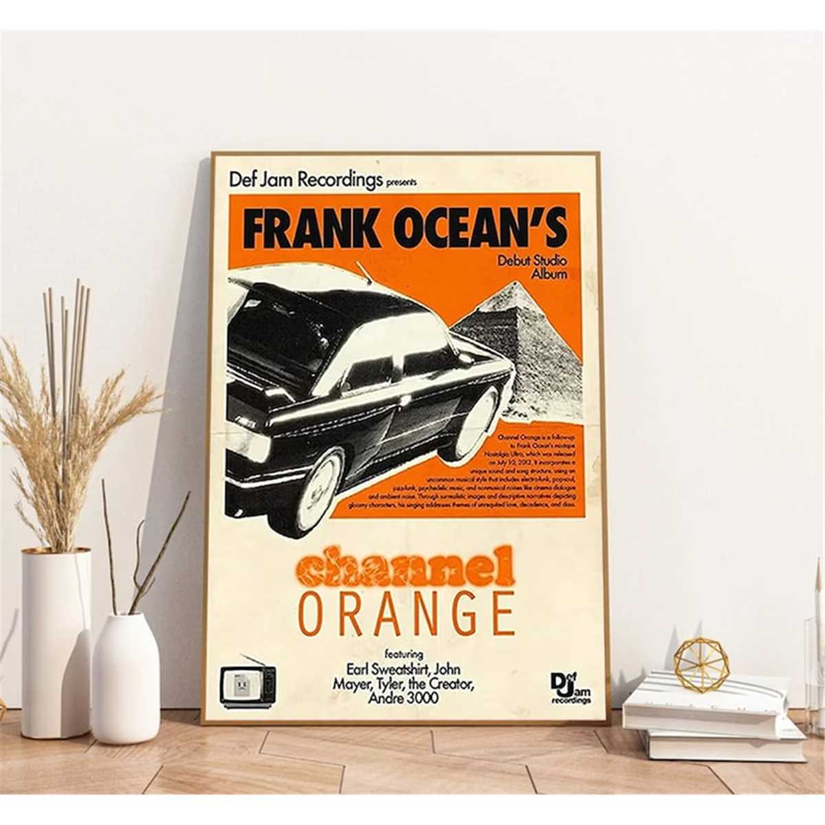 Frank Ocean Singer Poster, Channel Orange Poster, Gift Fans | Inspire ...