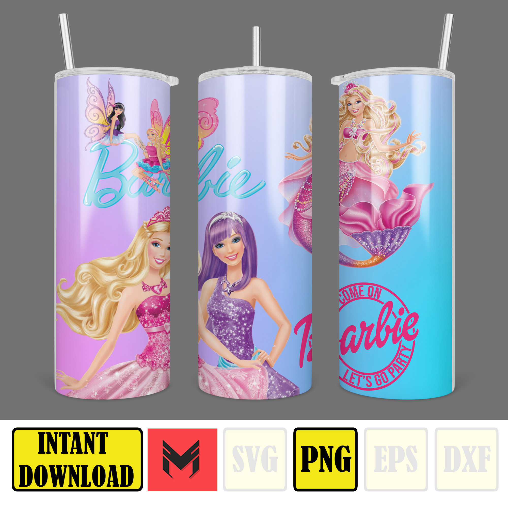 Barbie Tumbler Wrap, Come On Barbie Sublimation, Barbie Doll - Inspire ...
