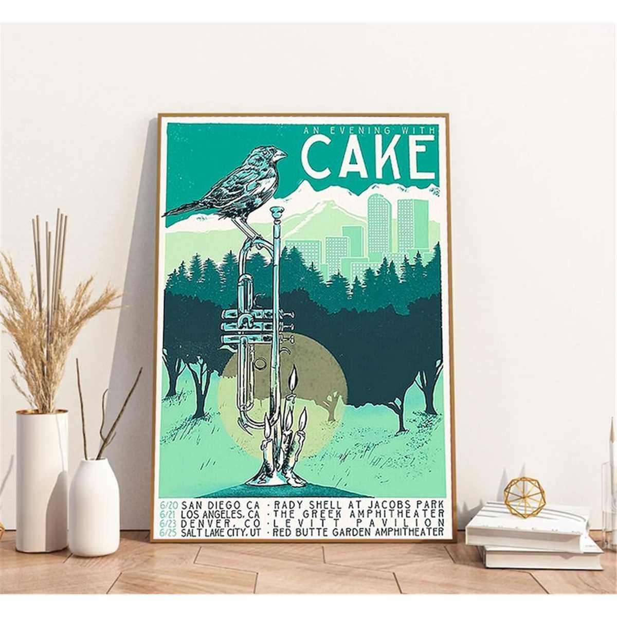 An Evening With Cake Band Poster, Band Cake Tour 2023 Poster | Inspire ...