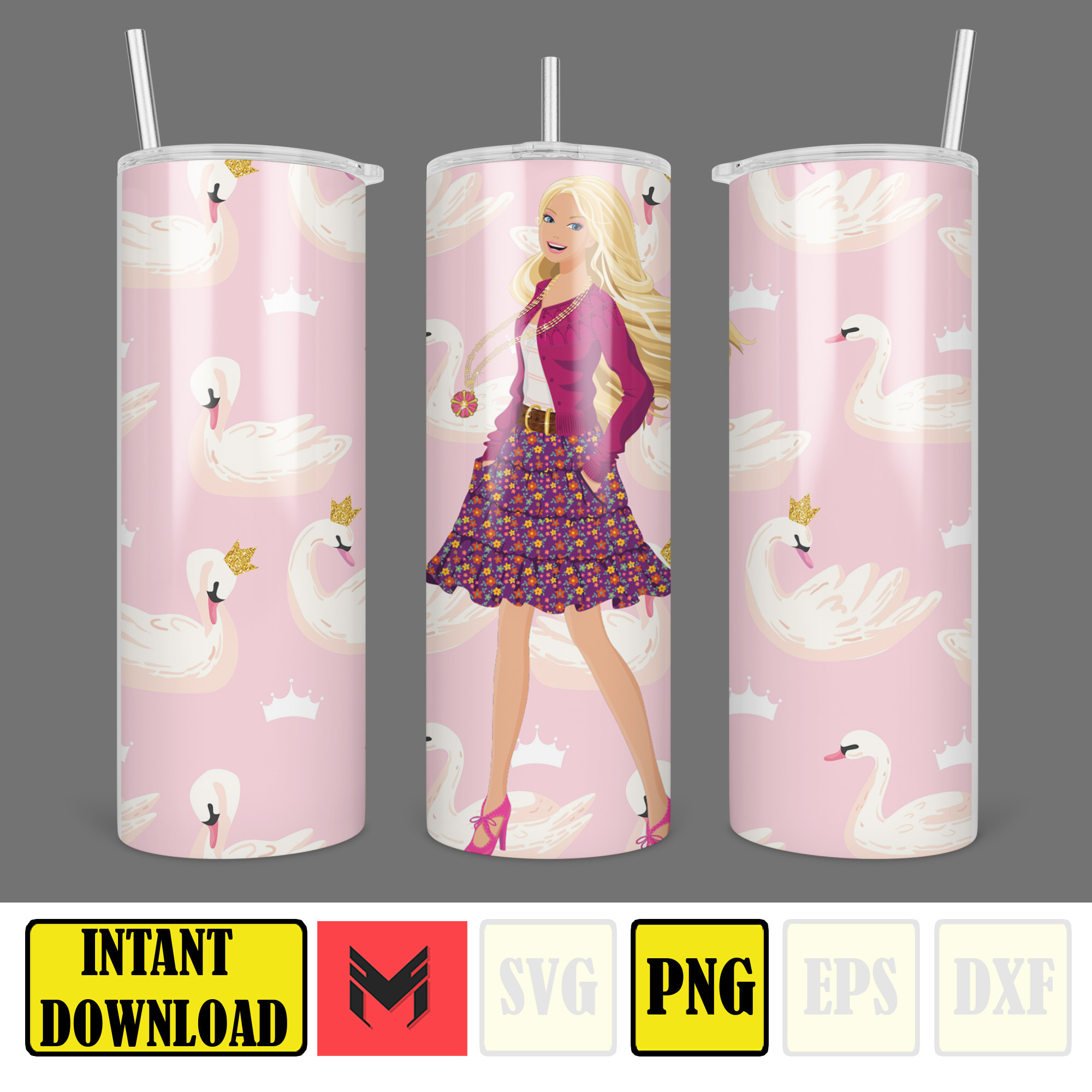 Barbie Tumbler Wrap, Come On Barbie Sublimation, Barbie Doll - Inspire ...