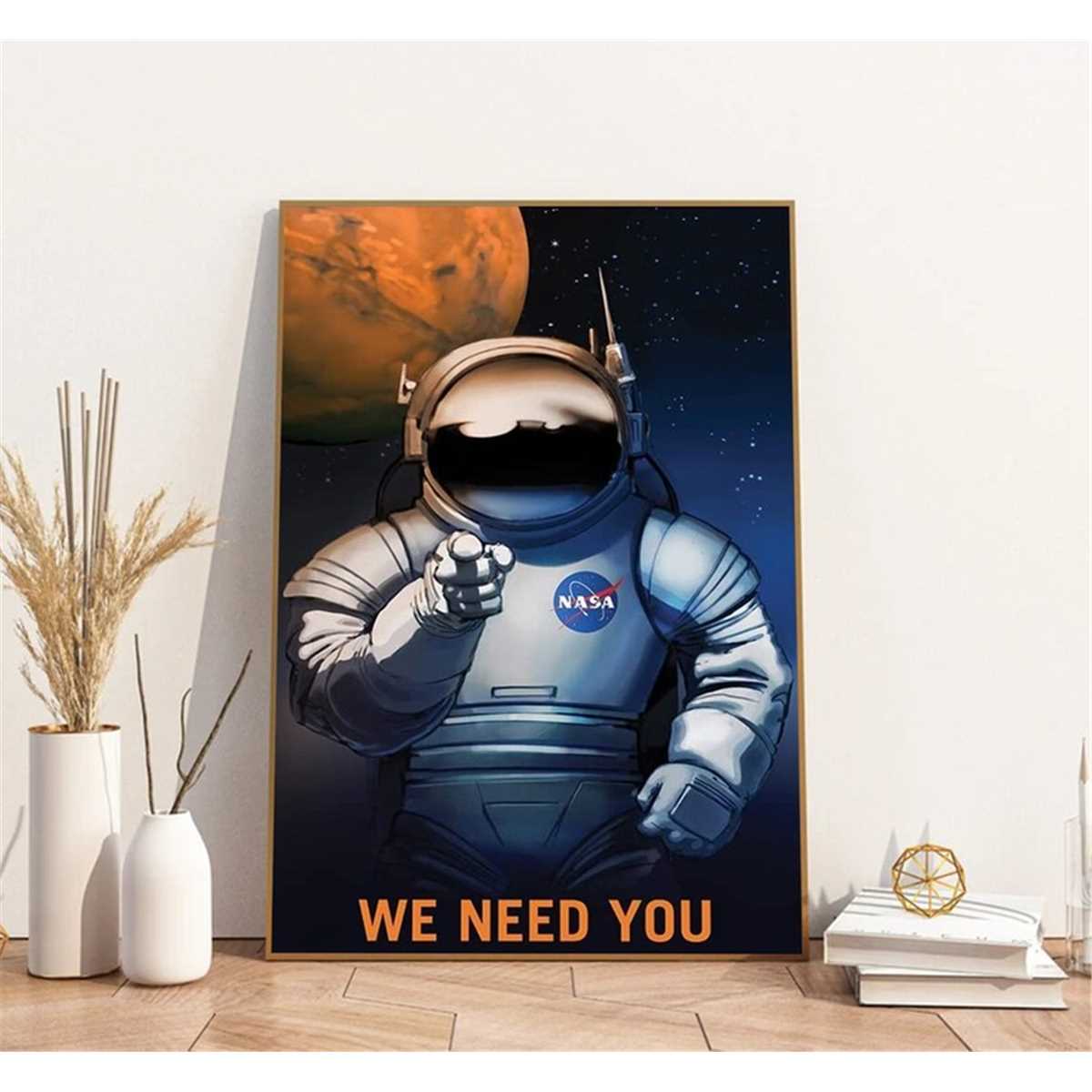 NASA Retro Style Mars Space Exploration 'We Need You' Travel | Inspire ...