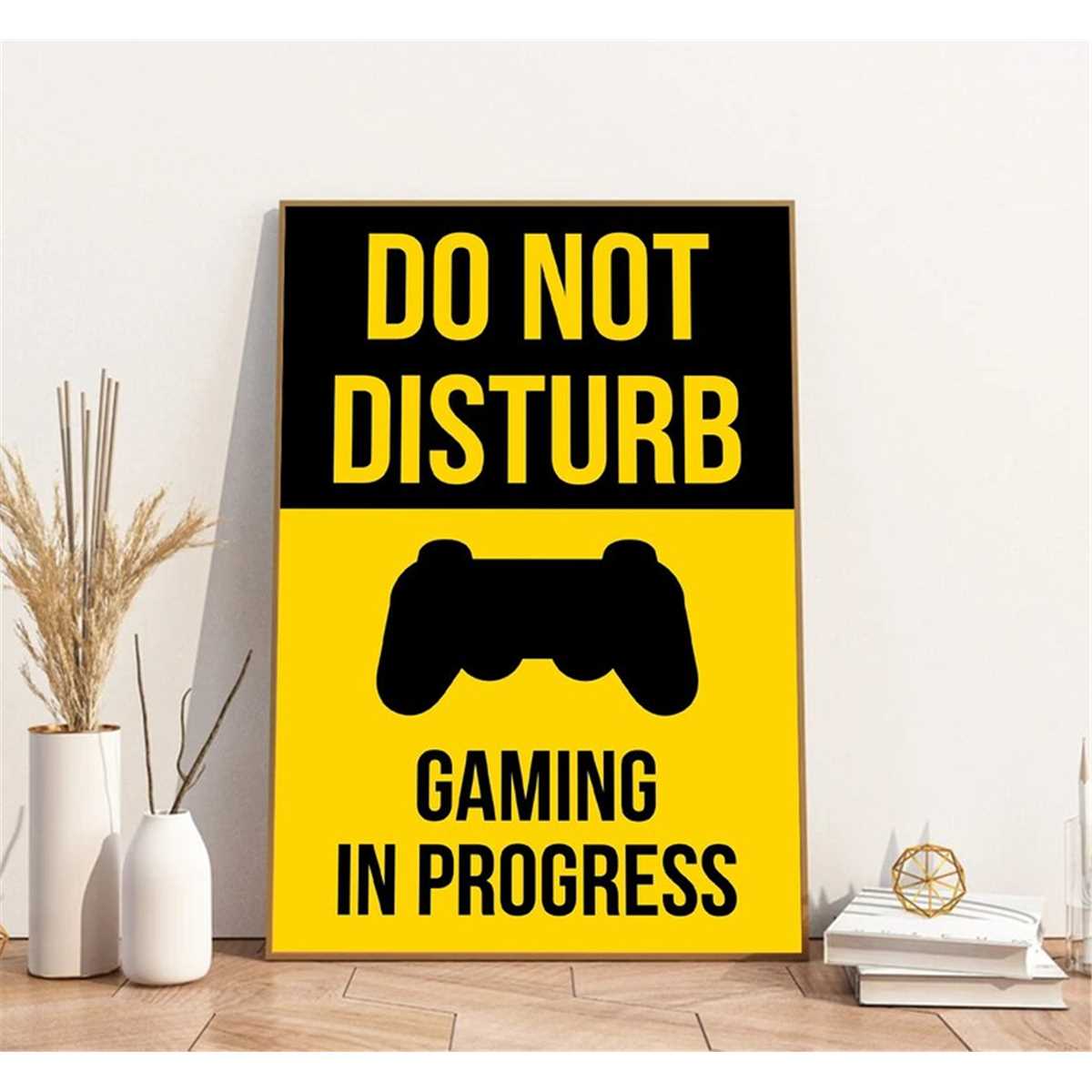 Do Not Disturb Gaming Poster - Inspire Uplift