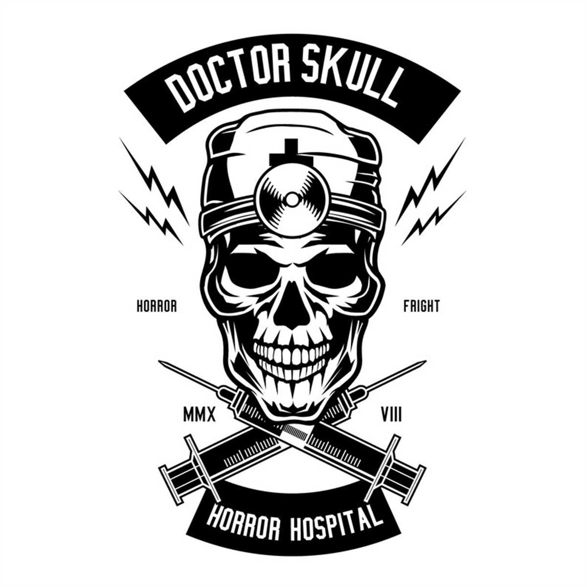 Doctor Skull Horror Hospital Horror Fright Layered Cut Files | Inspire ...