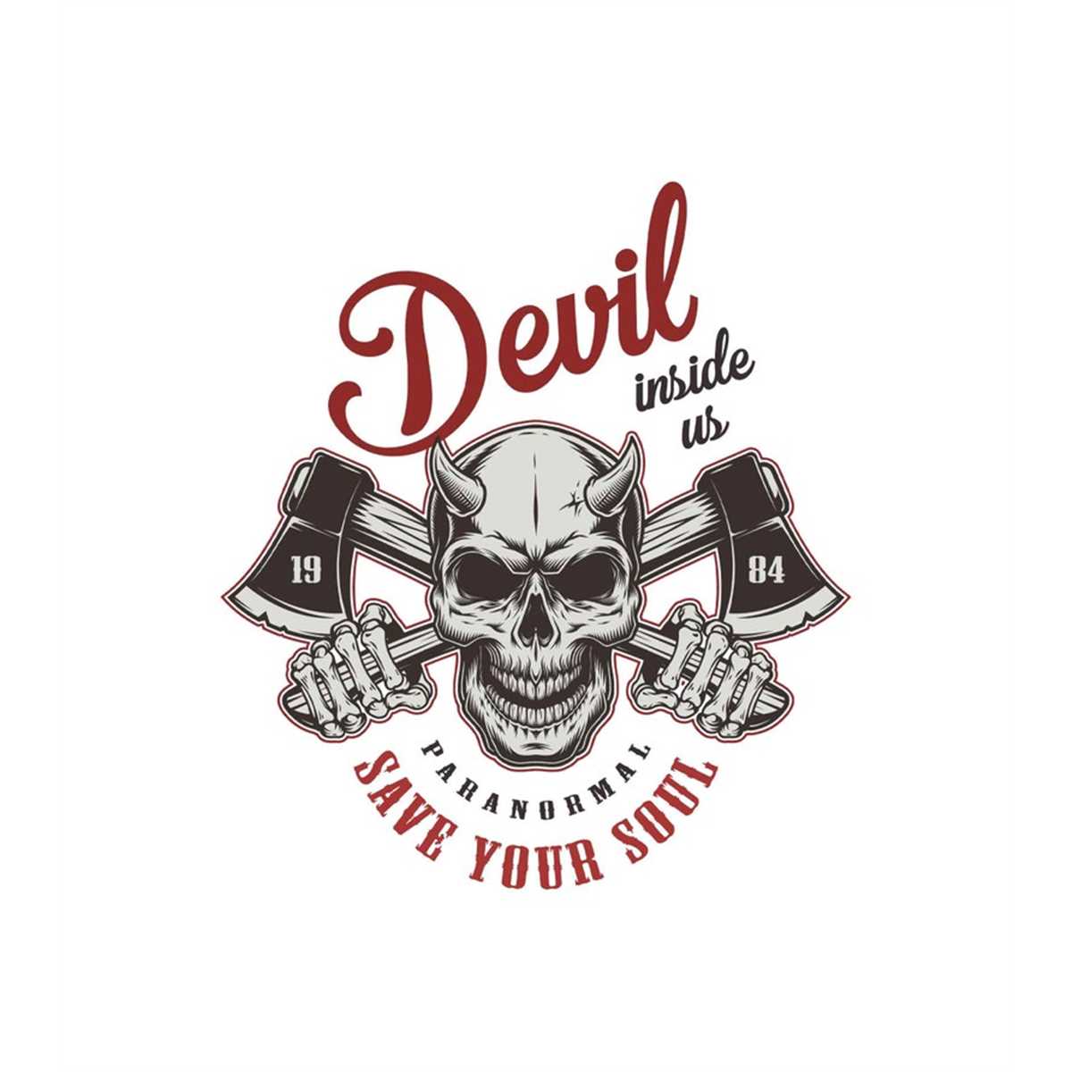 Devil Inside Us, Save Your Soul, Paranormal Design, Editable | Inspire ...