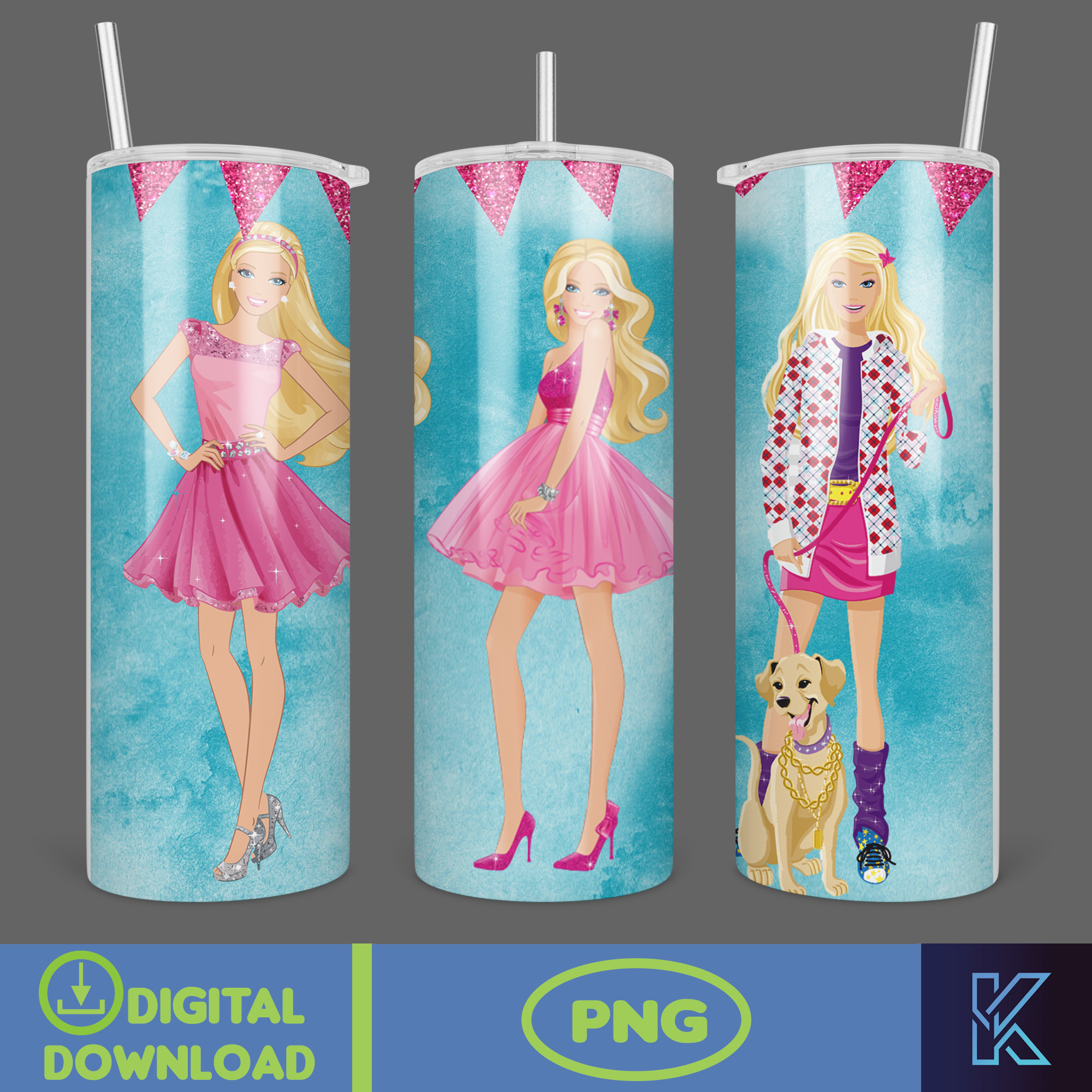 Barbie Tumbler Wrap, Come On Barbie Sublimation, Barbie Doll - Inspire ...