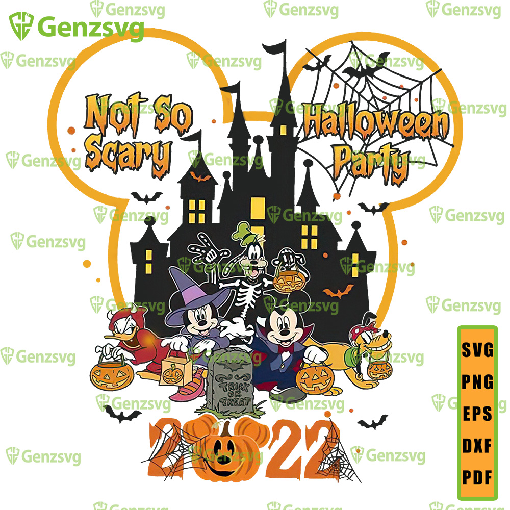 Not So Scary Halloween Party SVG, Magic Pumpkin SVG, Mouse E | Inspire ...