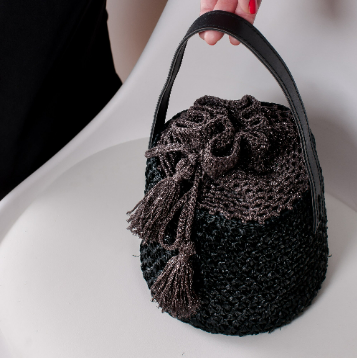 CROCHET PATTERN raffia bucket bag , straw bag pattern, video - Inspire ...