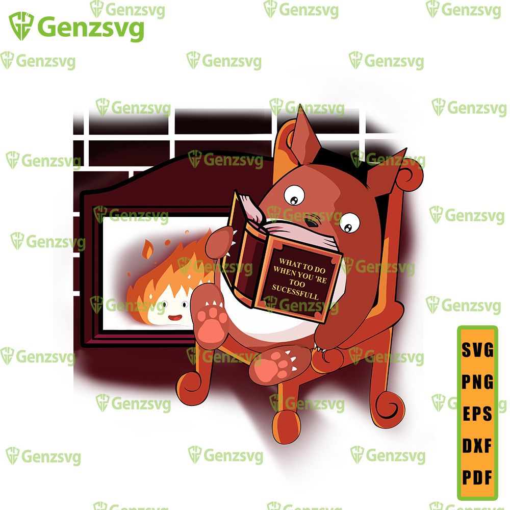 Totoro Read Book SVG, Totoro SVG, Ghibli SVG | Inspire Uplift