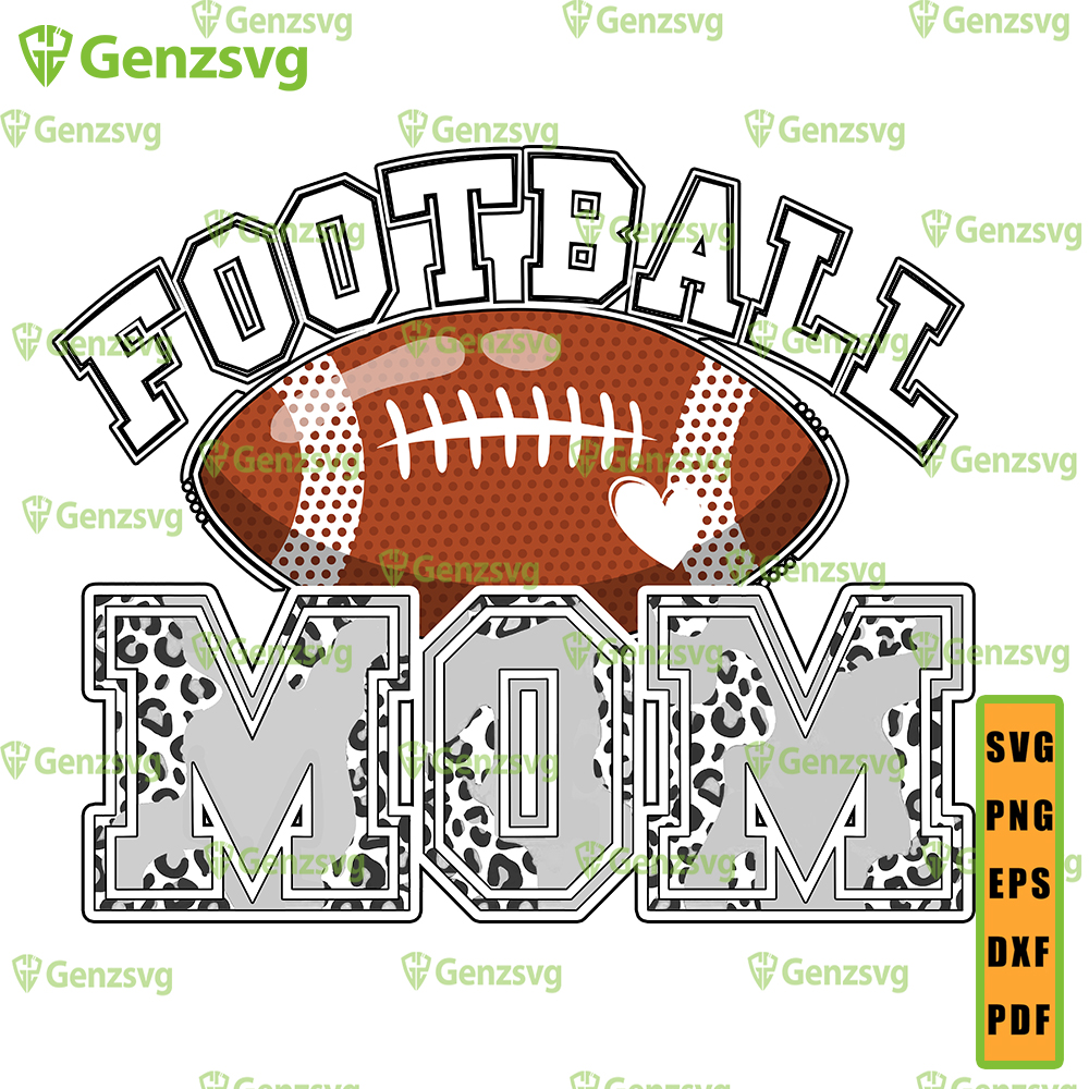 Football Leopard Blue SVG | Inspire Uplift