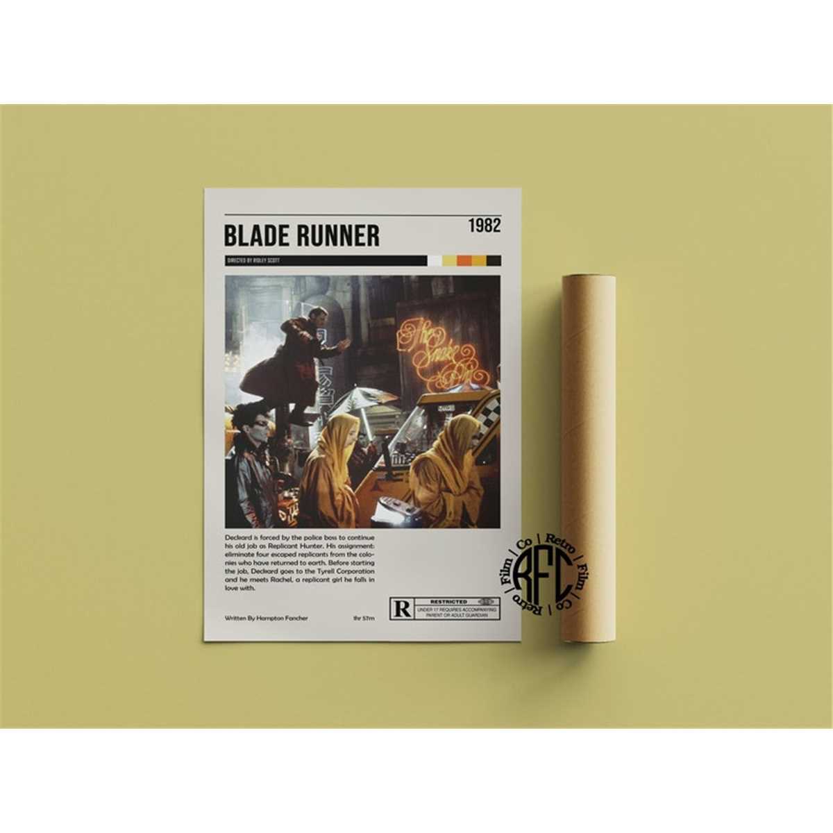 Blade Runner Poster | Retro Vintage Poster | Blade Runner Pr | Inspire ...