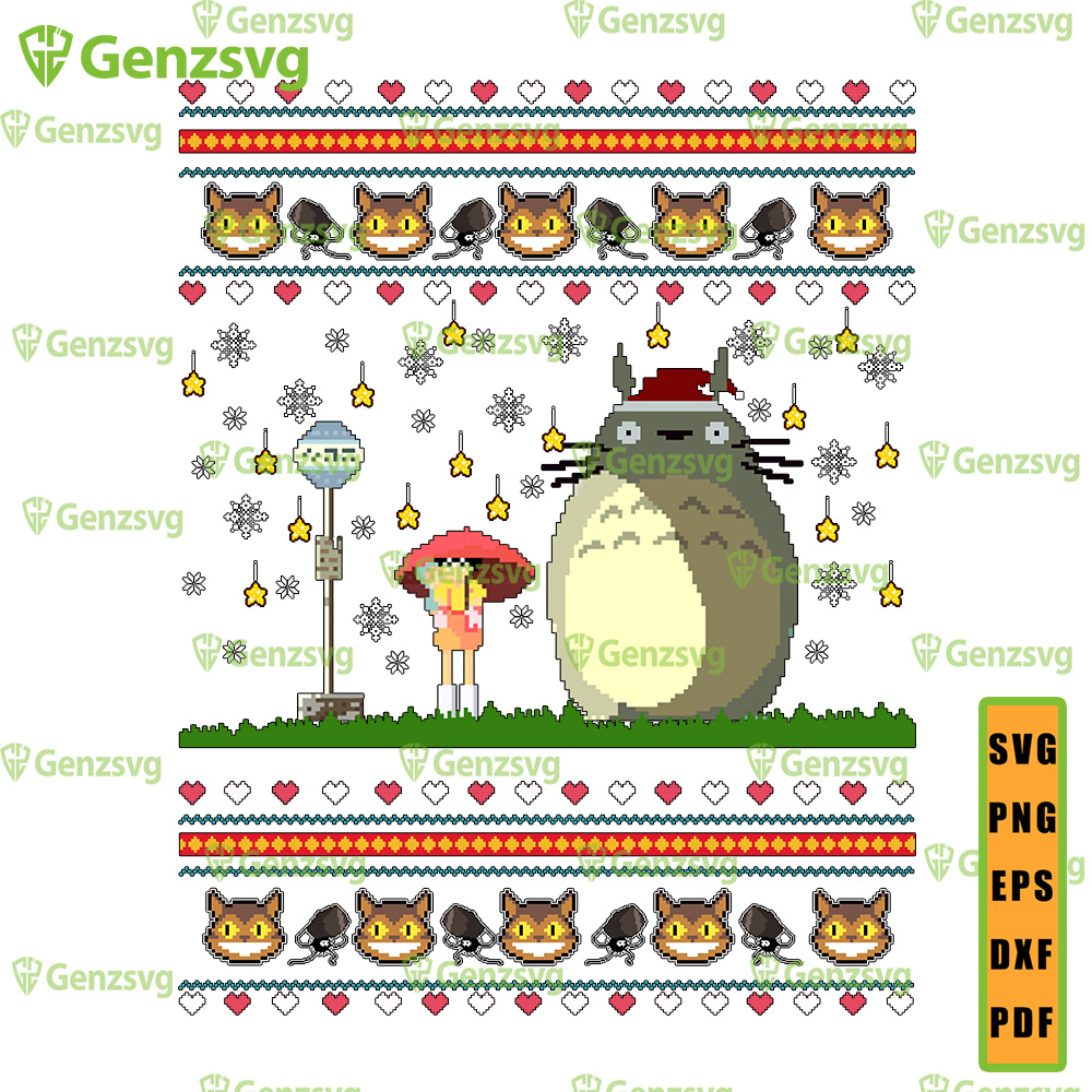 My Neighbor Totoro SVG, Totoro SVG, Ghibli SVG | Inspire Uplift